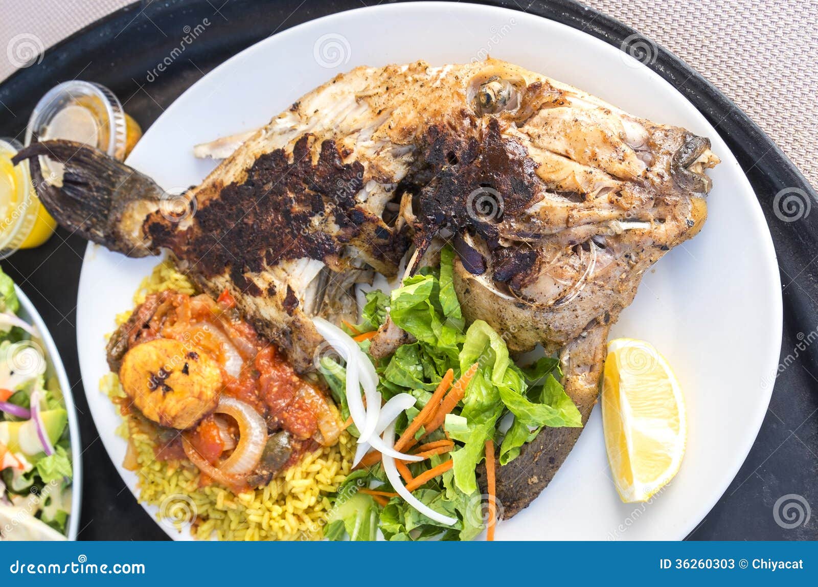Barbecued Trigger Fish stock image. Image of caribbean - 36260303