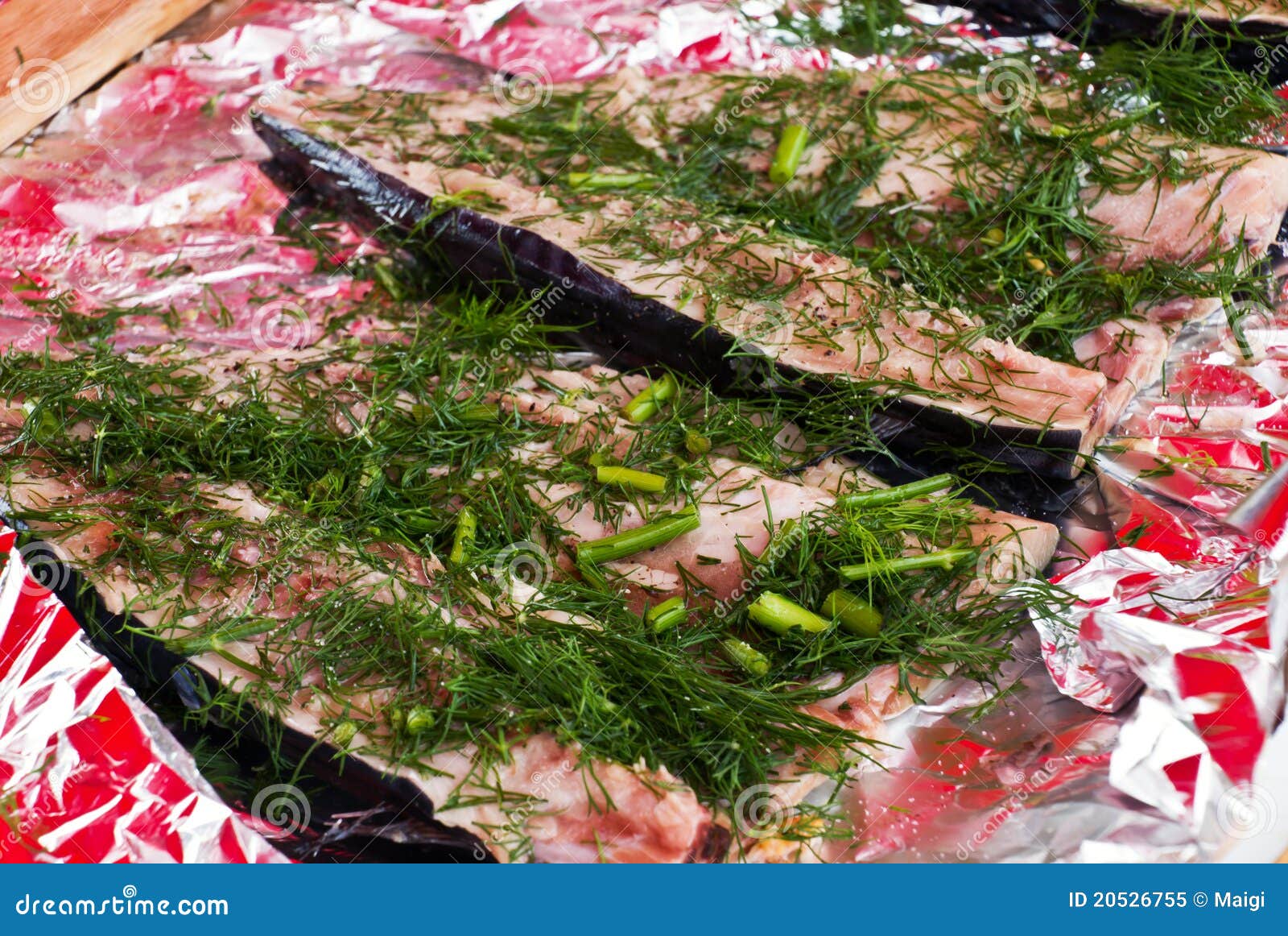 Barbecuing fish stock image. Image of healthy, tench - 20526755