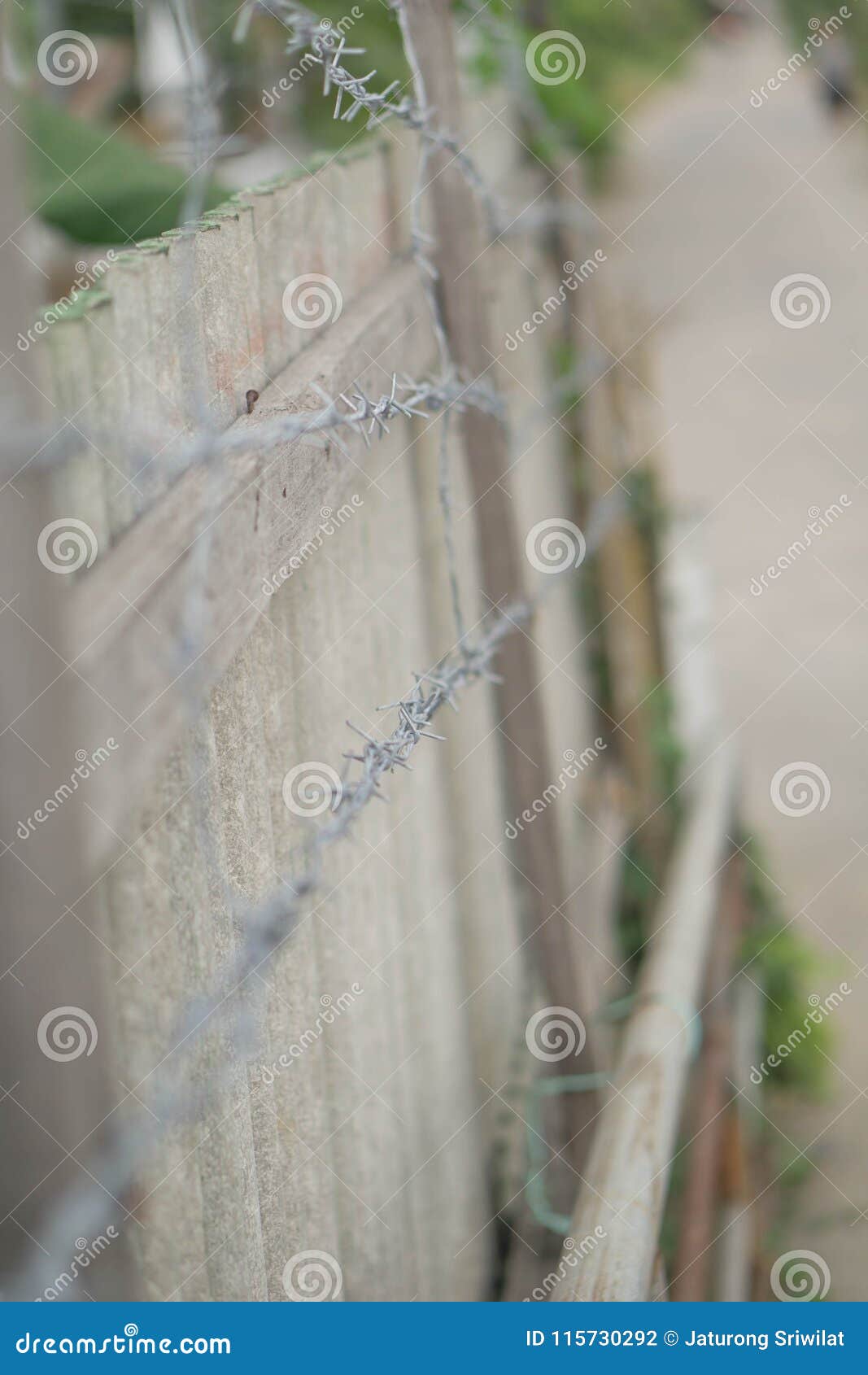 The Barbed House Surrounded by Barbed Wire. Stock Photo - Image of wire ...