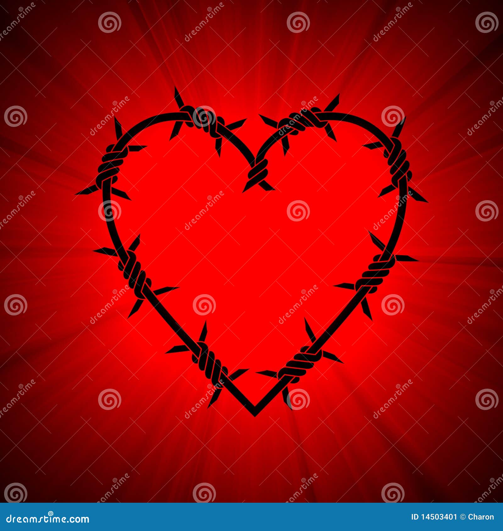 Red Spiky Heart Royalty-Free Stock Photography | CartoonDealer.com ...