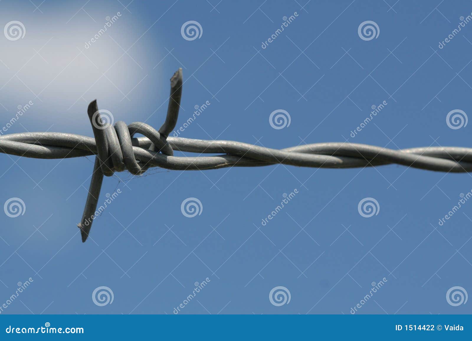 Barbed wire stock photo. Image of barrier, boundary, danger - 1514422