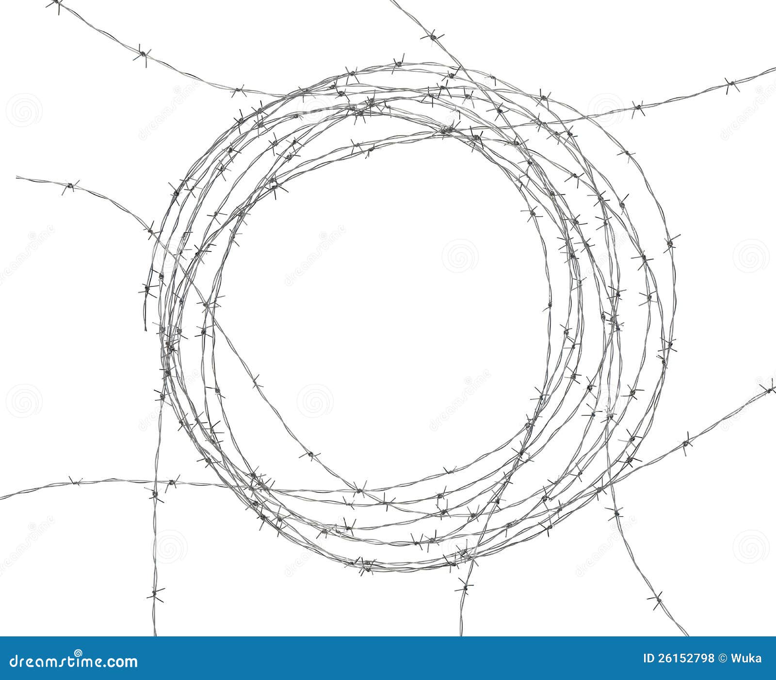 Barbed Wire Circle Royalty-Free Stock Photography | CartoonDealer.com ...