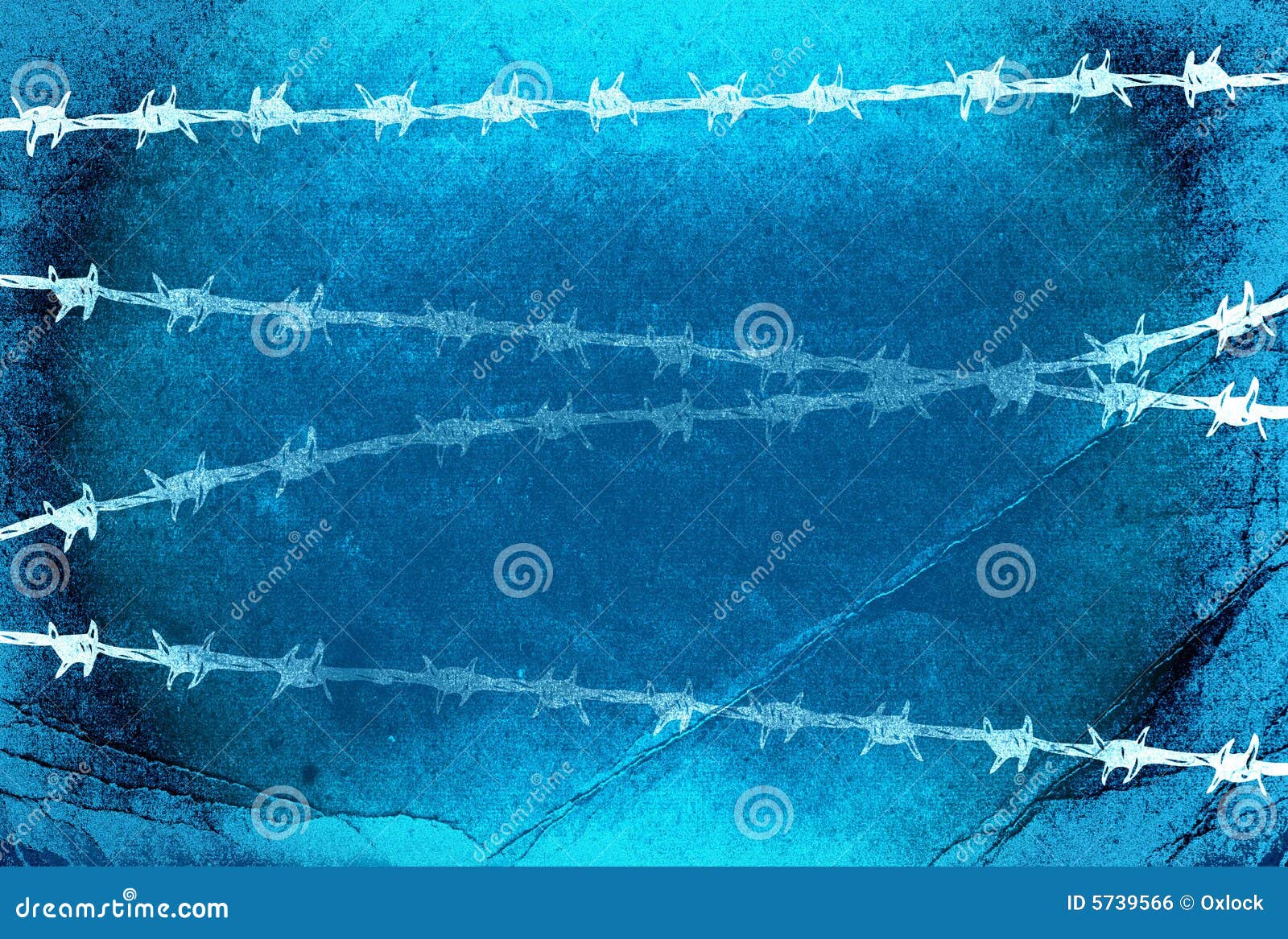 Barbed Wire on Blue Texture Stock Illustration - Illustration of ...