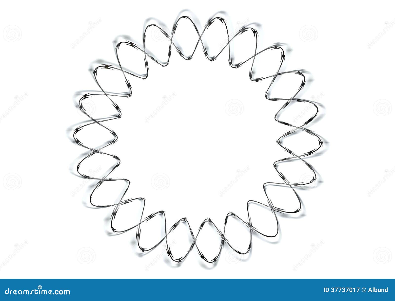 Barbed Wire Circle stock illustration. Illustration of freedom - 37737017