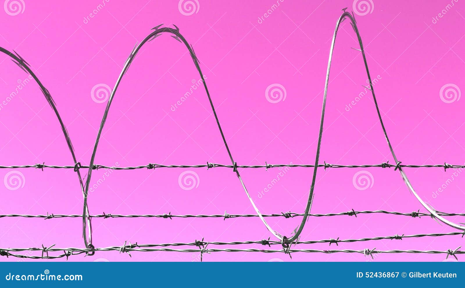 Barbed wire stock image. Image of prevention, barbed - 52436867