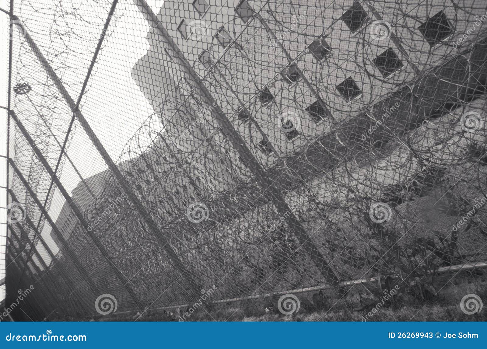 Barbed Wire at Cook County Prison, Editorial Stock Photo - Image of ...