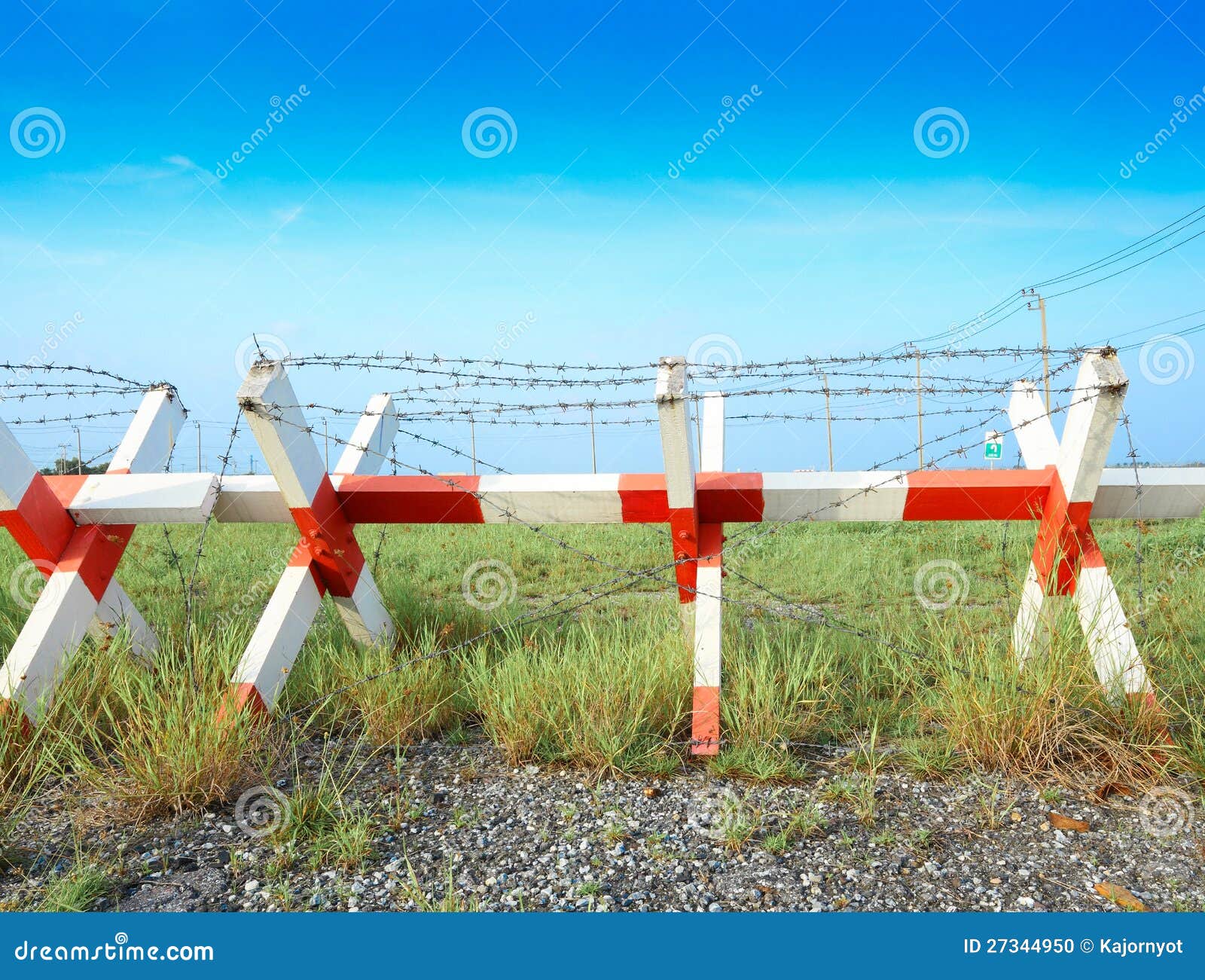 Barbed Wire Fence for Background and Abstract Stock Photo - Image of ...