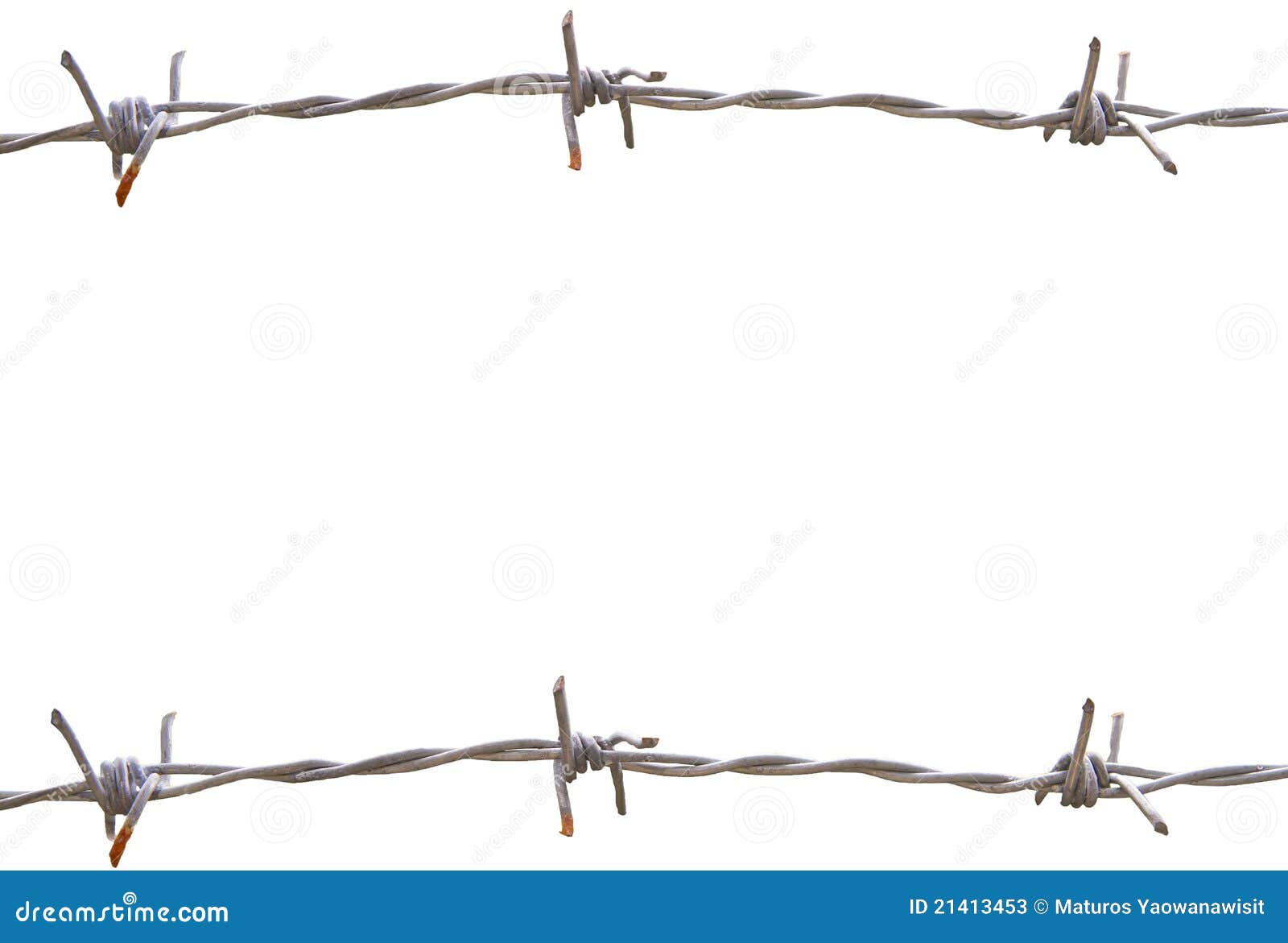 Barbed wire frame stock illustration. Illustration of barb - 21413453