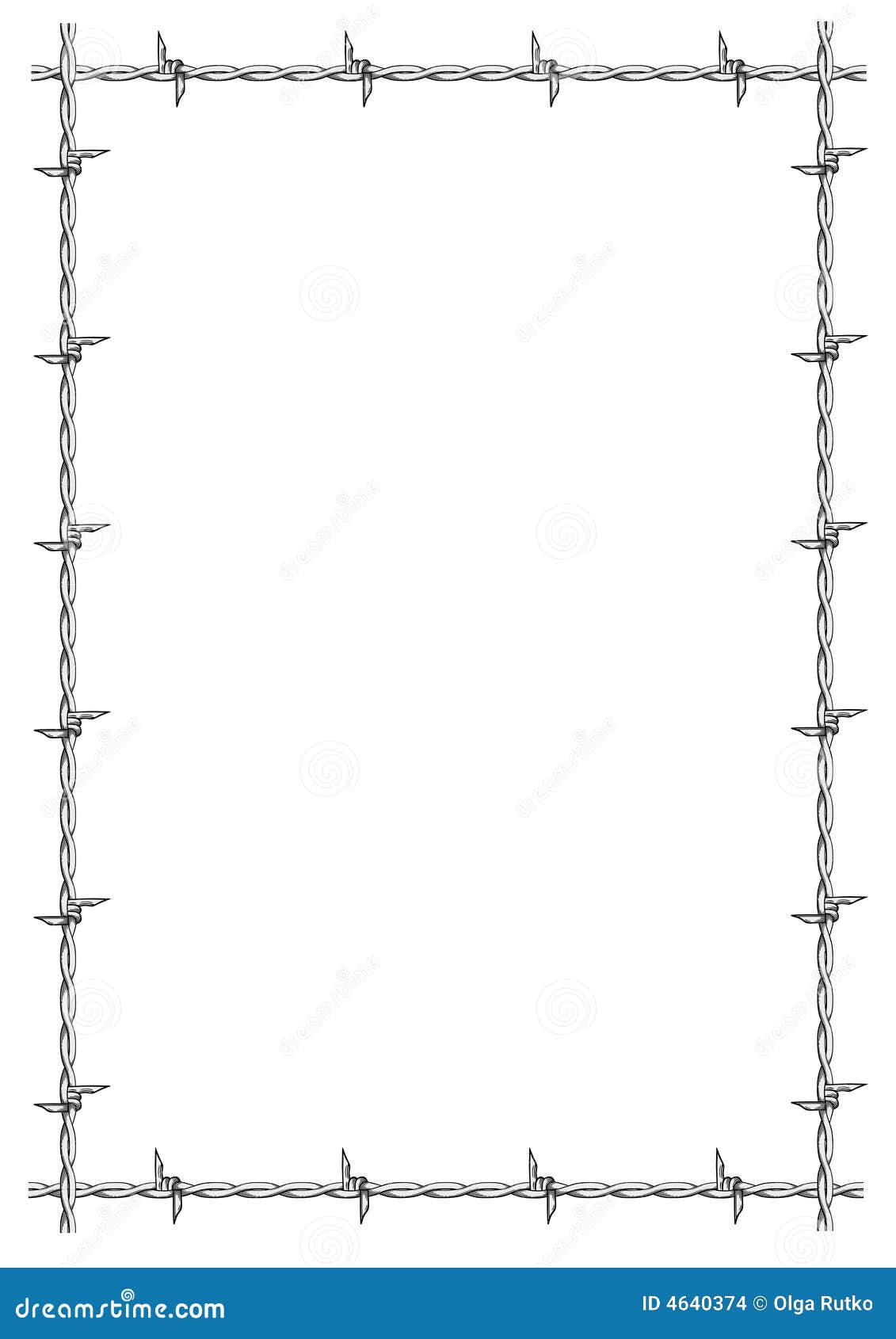Barbed Wire Border For Word