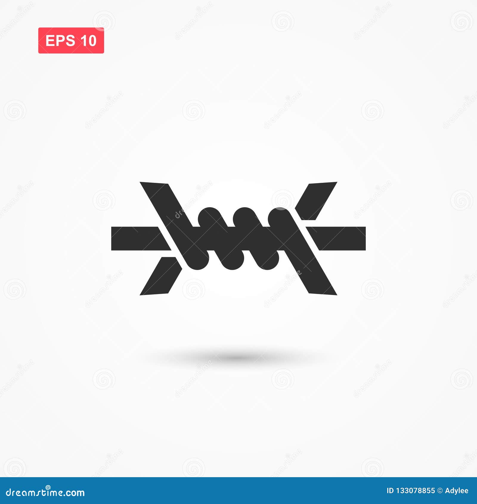 Barbed Wire Icon Vector Isolated 3 Stock Vector - Illustration of ...