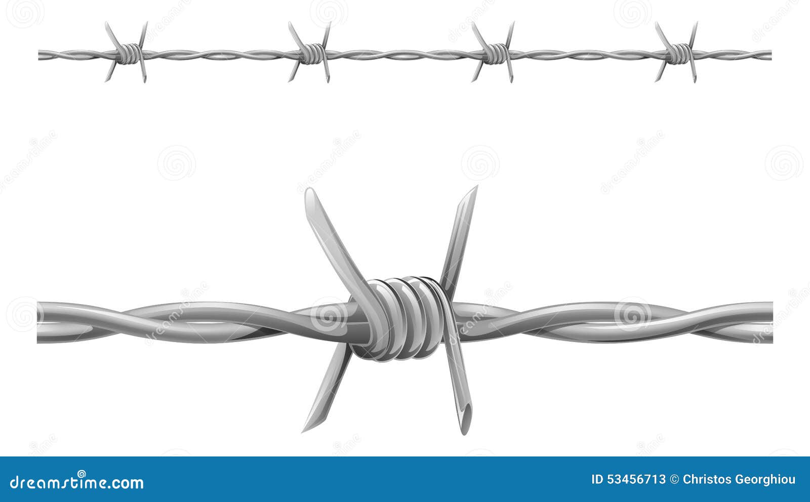 Barbed Wire Cartoon Vector | CartoonDealer.com #53456713