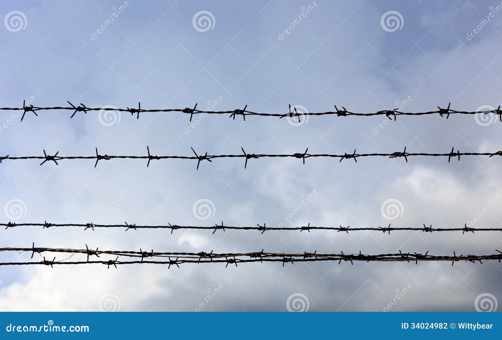 Barbed Wire for Protect Home Stock Photo - Image of prison, sharp: 34024982