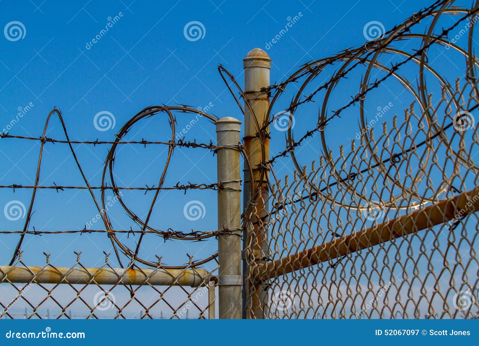 Barbed Wire stock image. Image of post, safe, sidrusty - 52067097