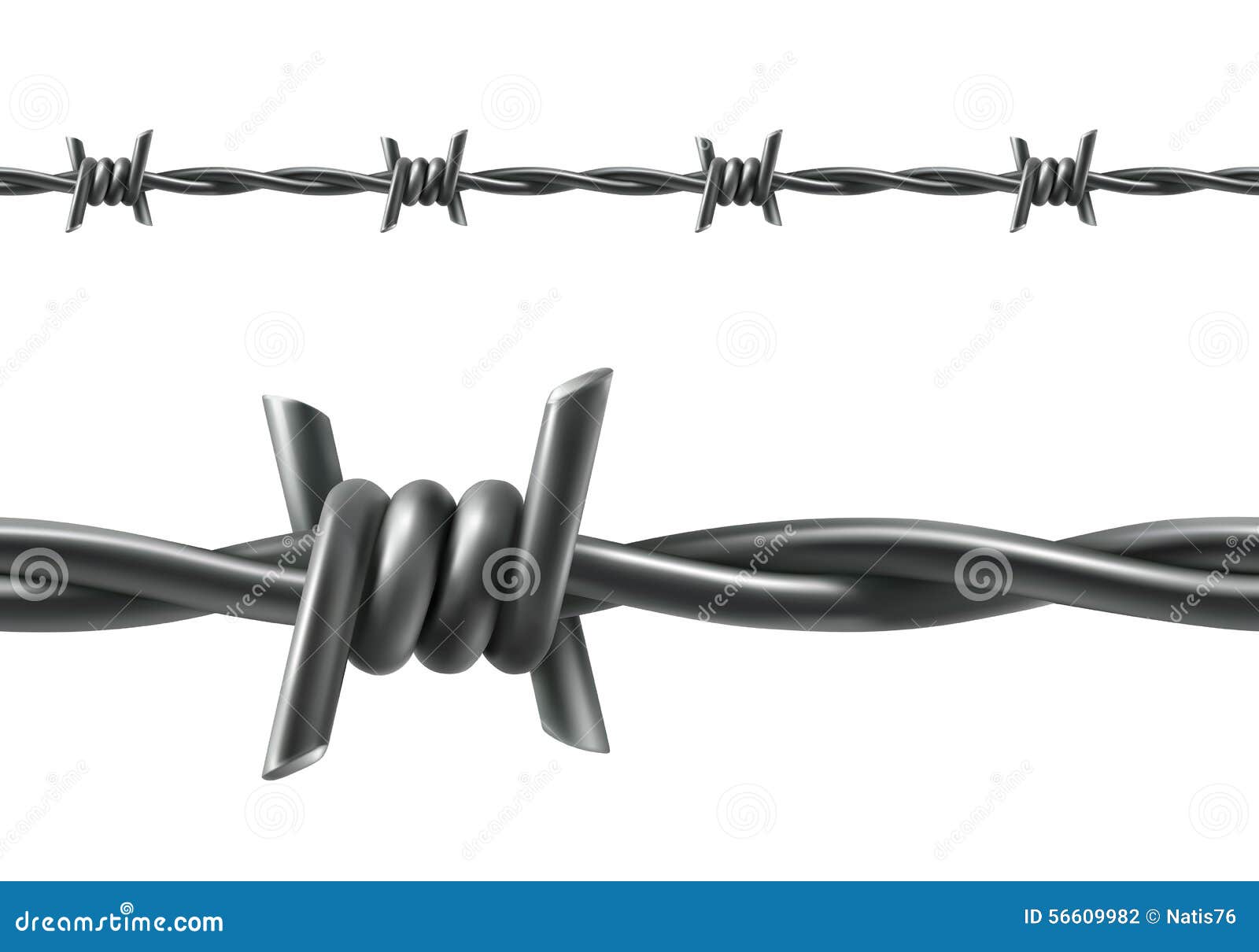 Barb Wire Circle Vector Fence Frame. Barbed Round Wire Ring Prison Logo ...