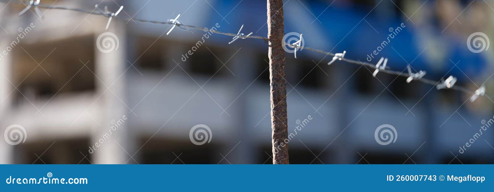 Barbed Wire Stretched Over Fence in Prison Stock Image - Image of wire ... Barbed Wire Stretched Over Fence in Prison Stock Image - Image of wire ...