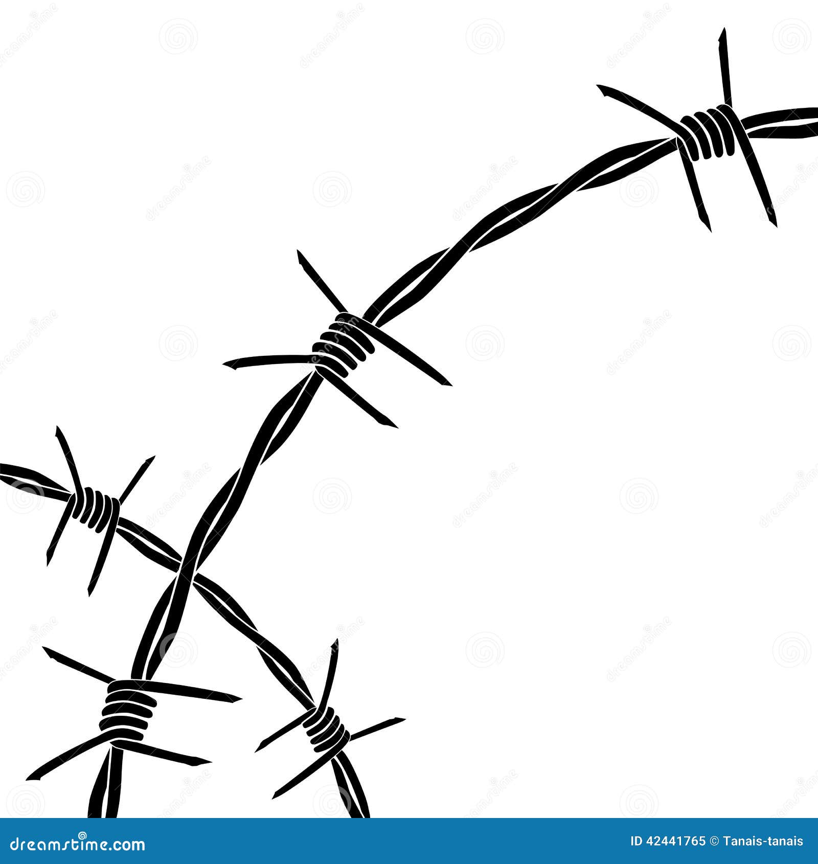Barbed Wire Cartoon Vector | CartoonDealer.com #42441765