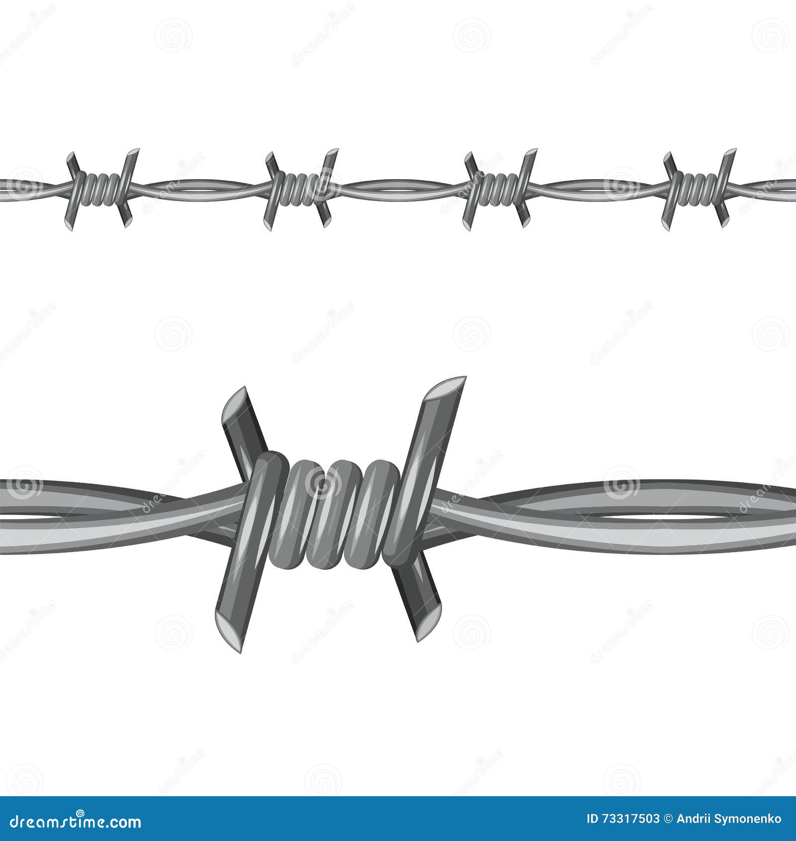 Simple Barbed Wire Drawing