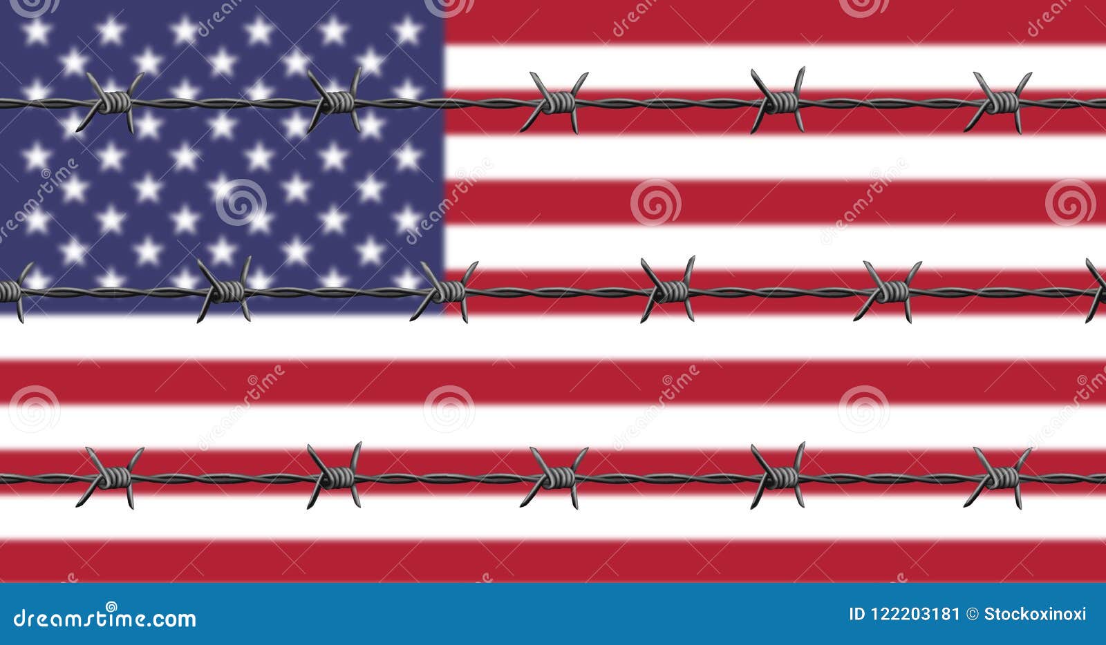 Barbed Wires Twisted And Tied Like A DNA Spiral. Replicable Vector ...