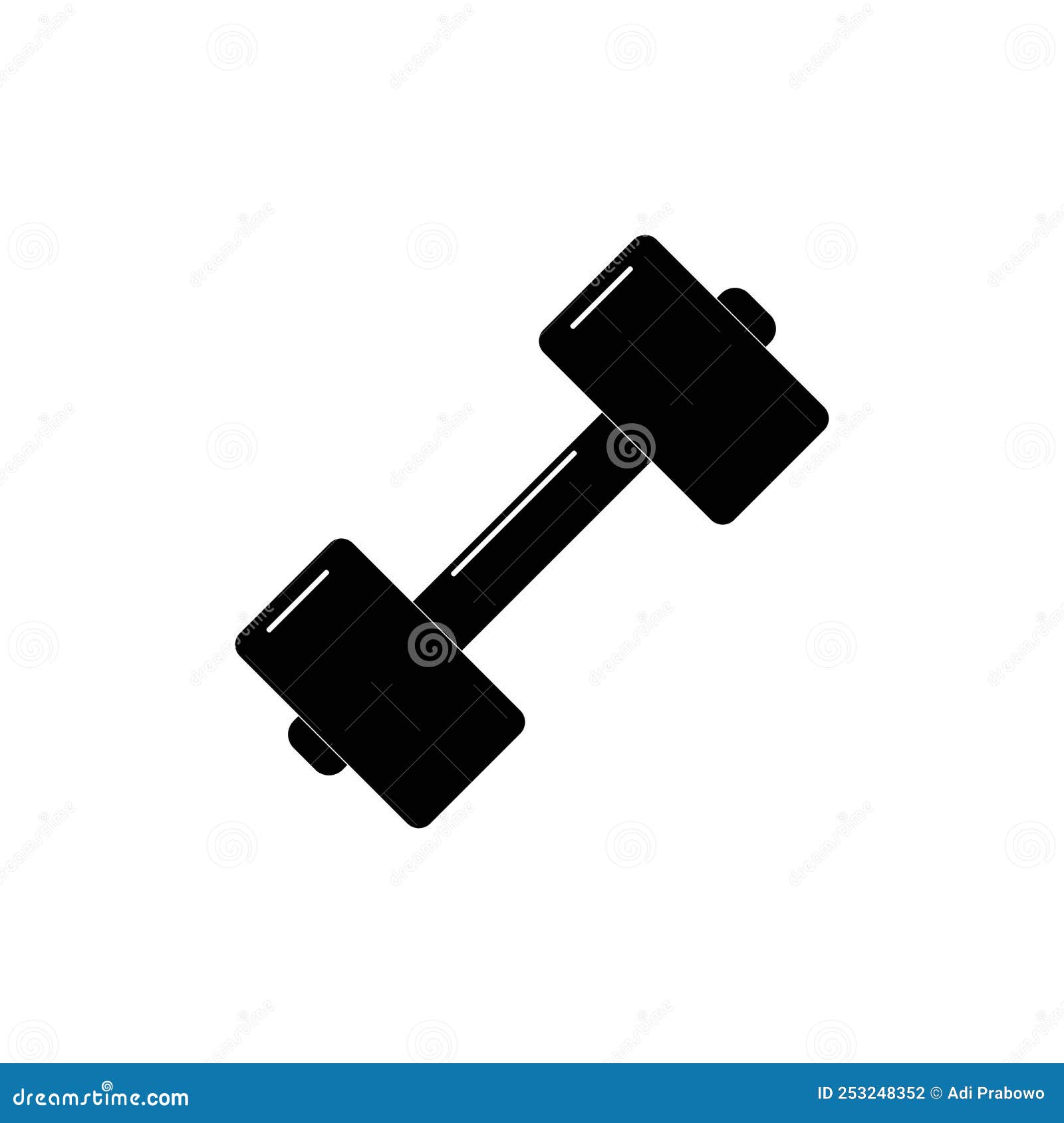 Barbel Icon Logo Vector Design Stock Vector - Illustration of sign ...