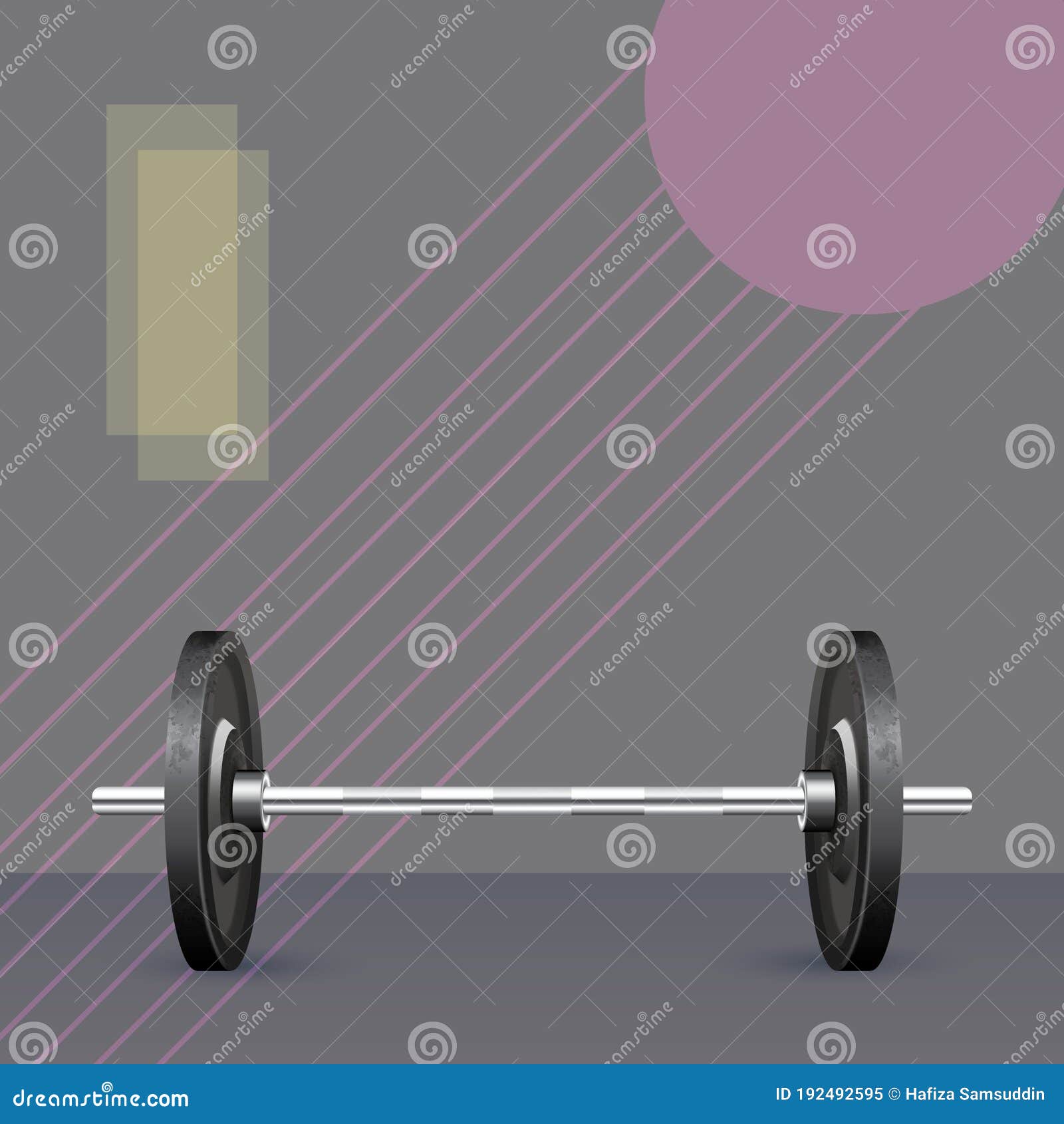 Barbell Design. Vector Illustration Decorative Design Stock Vector ...