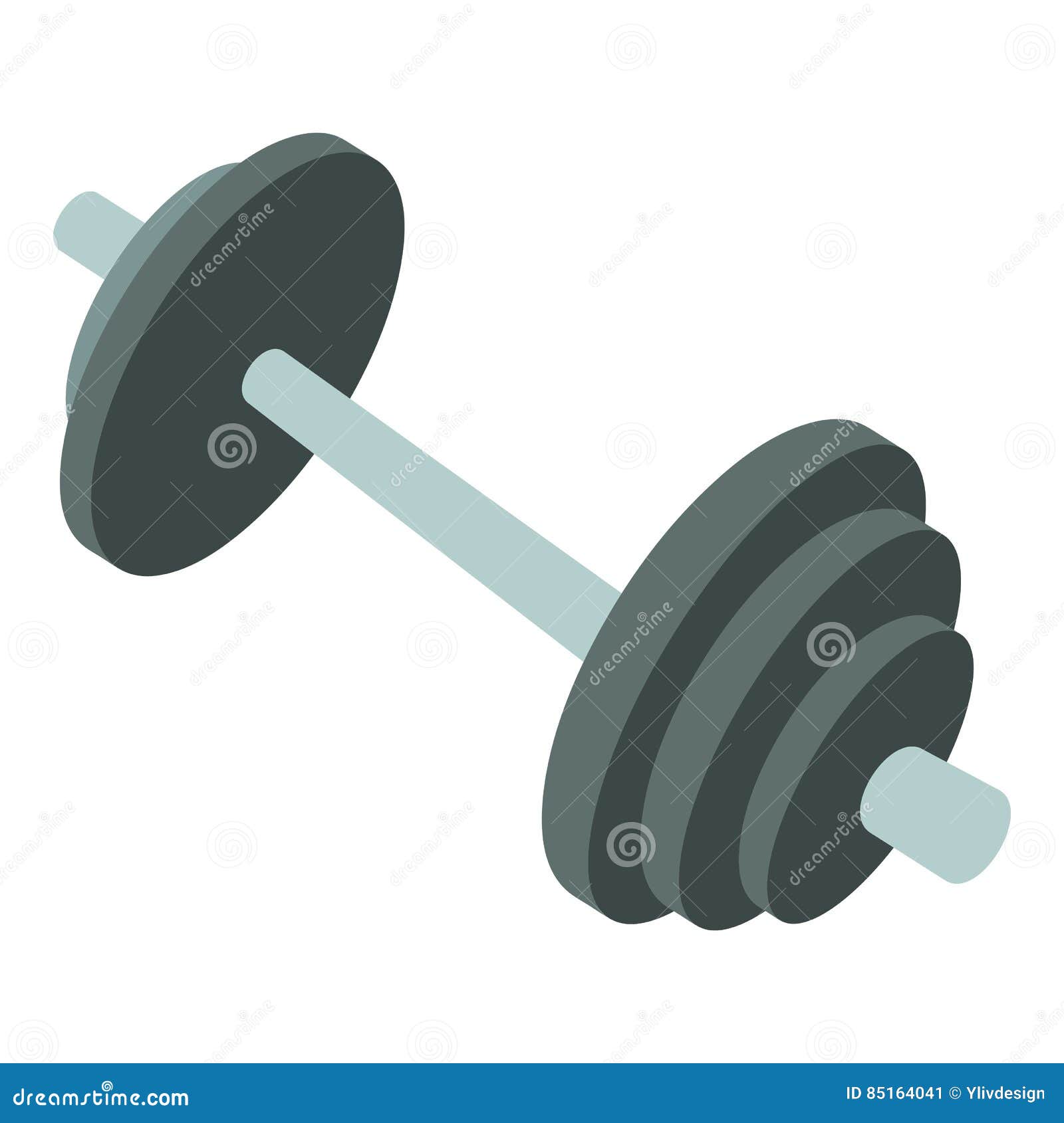 Barbell Icon, Cartoon Style Stock Vector - Illustration of muscle ...