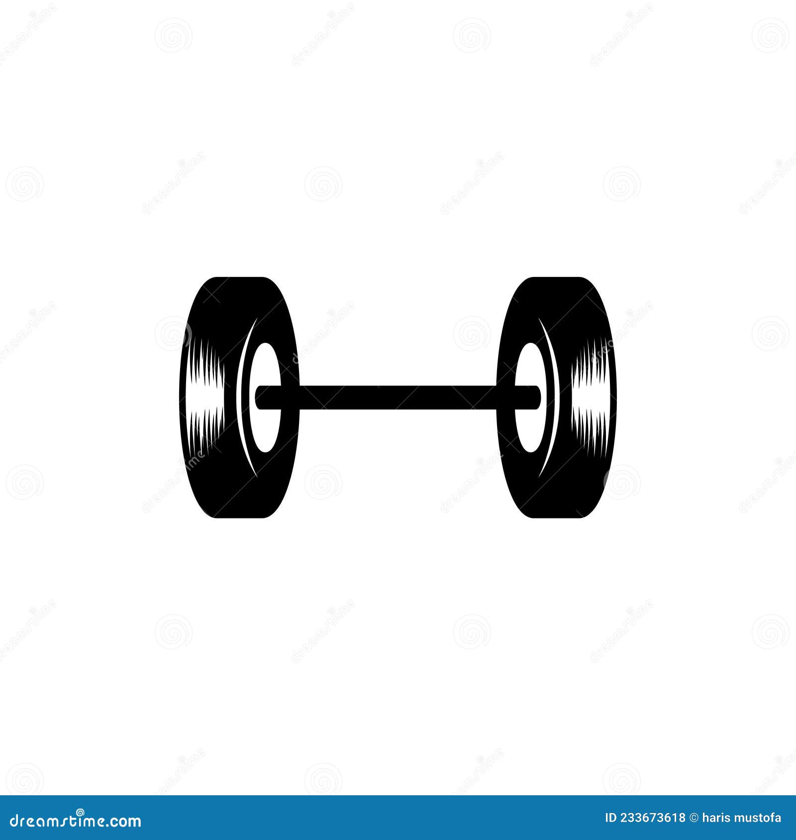 Barbell Icon Design Template Vector Isolated Illustration Stock ...