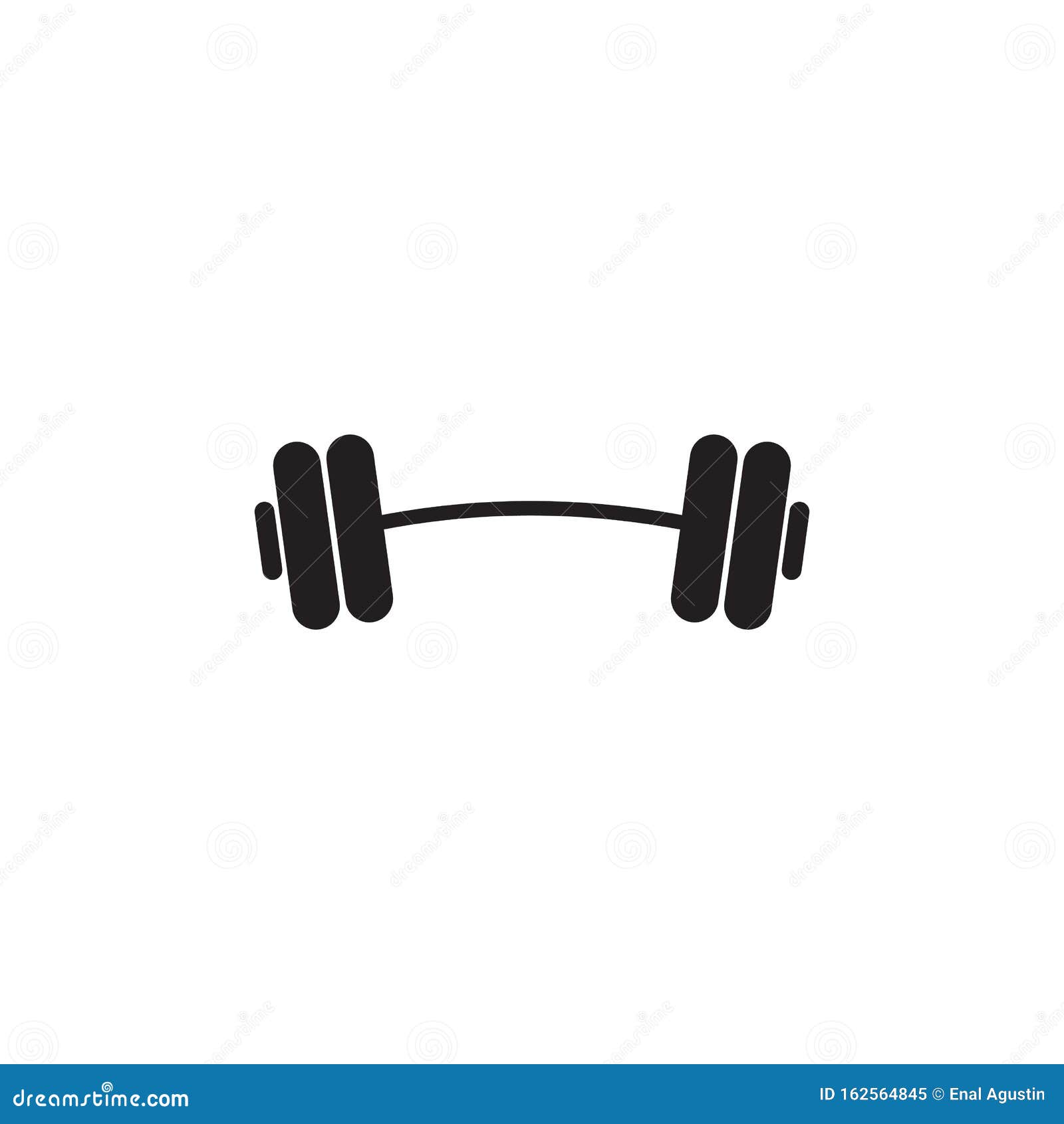 Barbell Logo Design Vector Template Stock Vector - Illustration of ...