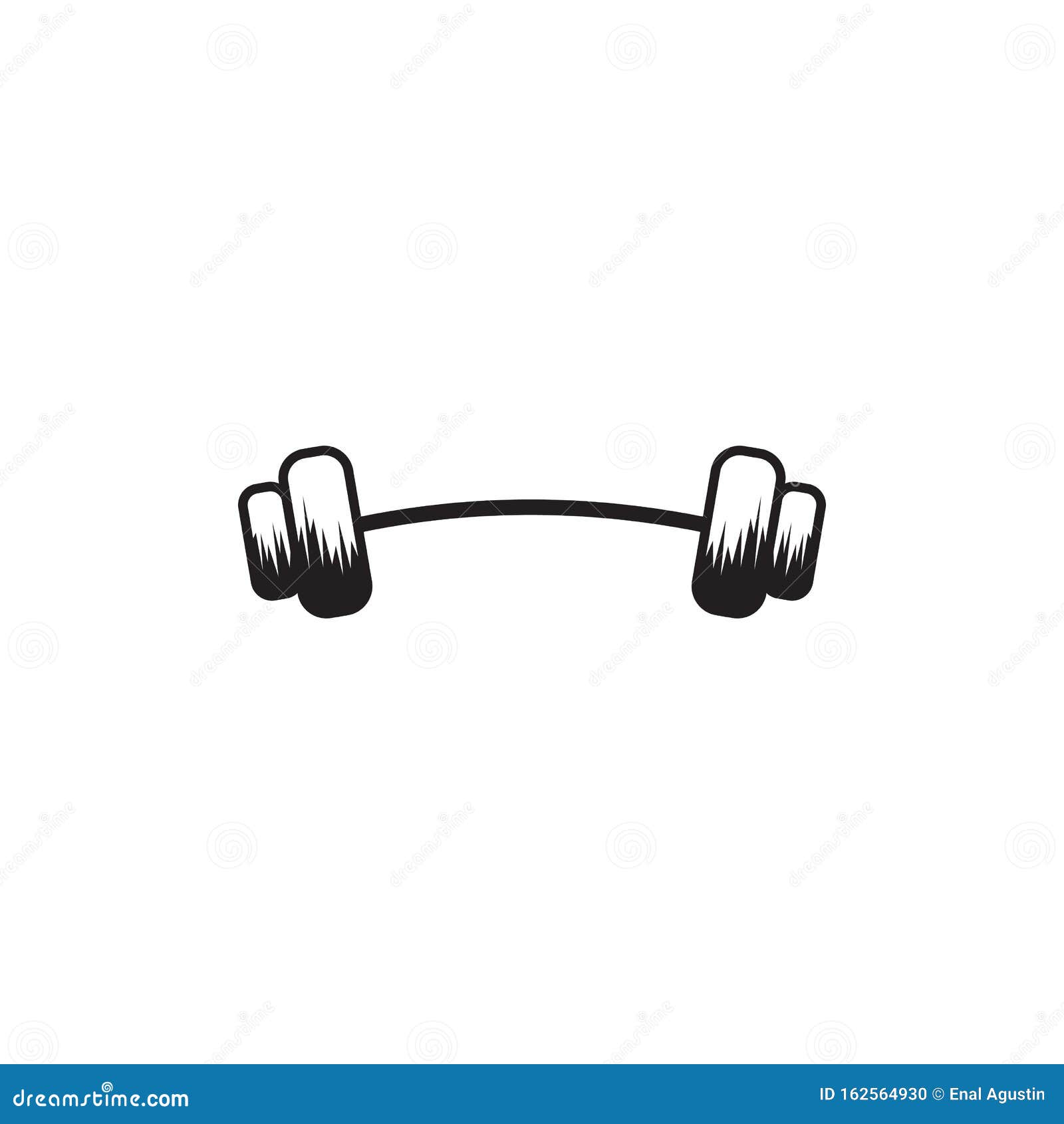 Barbell Logo Design Vector Template Stock Vector - Illustration of ...