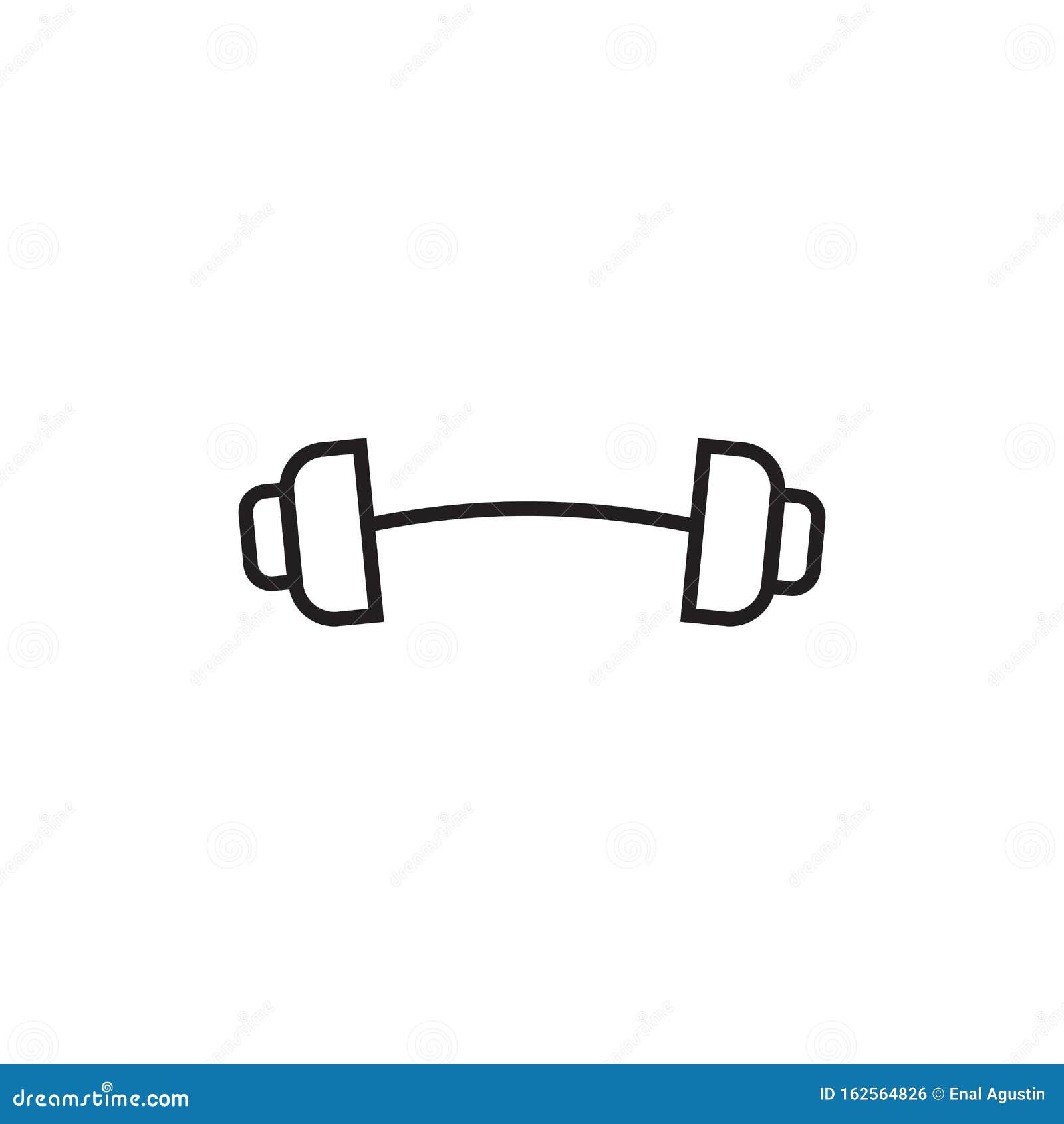 Barbell Logo Design Vector Template Stock Vector - Illustration of logo ...