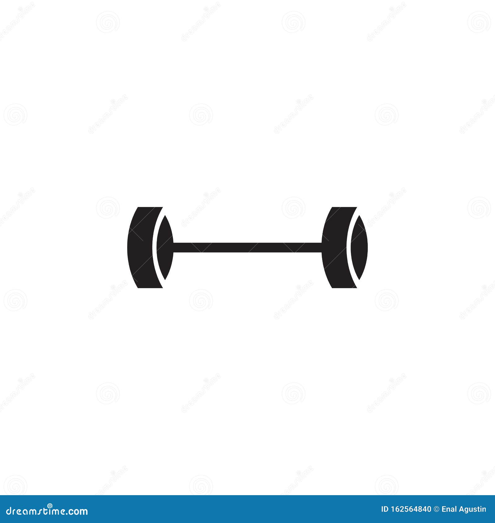 Barbell Logo Design Vector Template Stock Vector - Illustration of ...