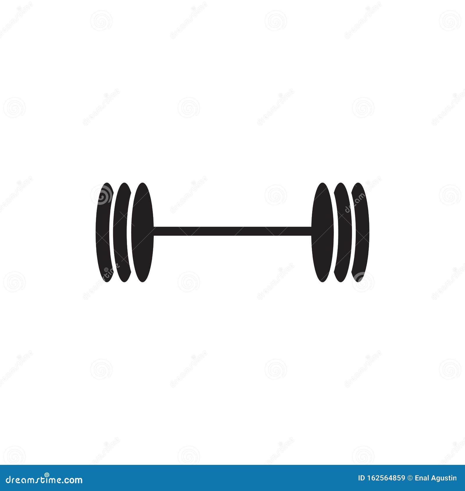 Barbell Logo Design Vector Template Stock Vector - Illustration of ...