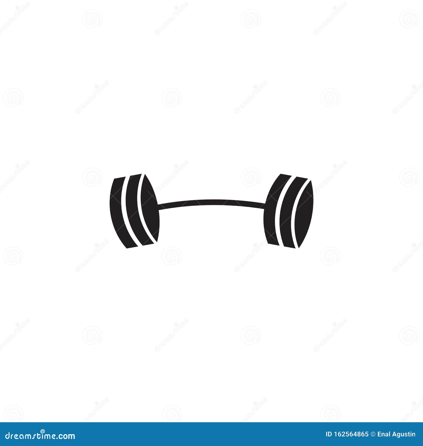 Barbell Logo Design Vector Template Stock Vector - Illustration of ...