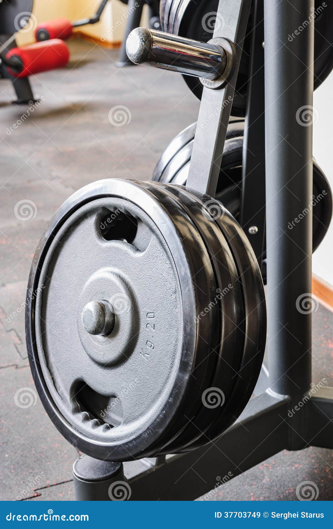 Barbell Plates Rack Royalty-Free Stock Photo | CartoonDealer.com #49391085
