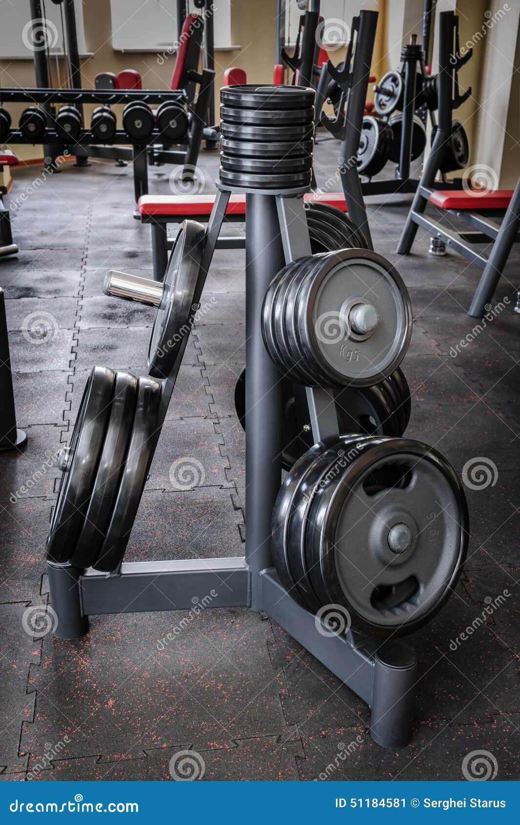Barbell plates rack stock image. Image of metal, club - 51184581
