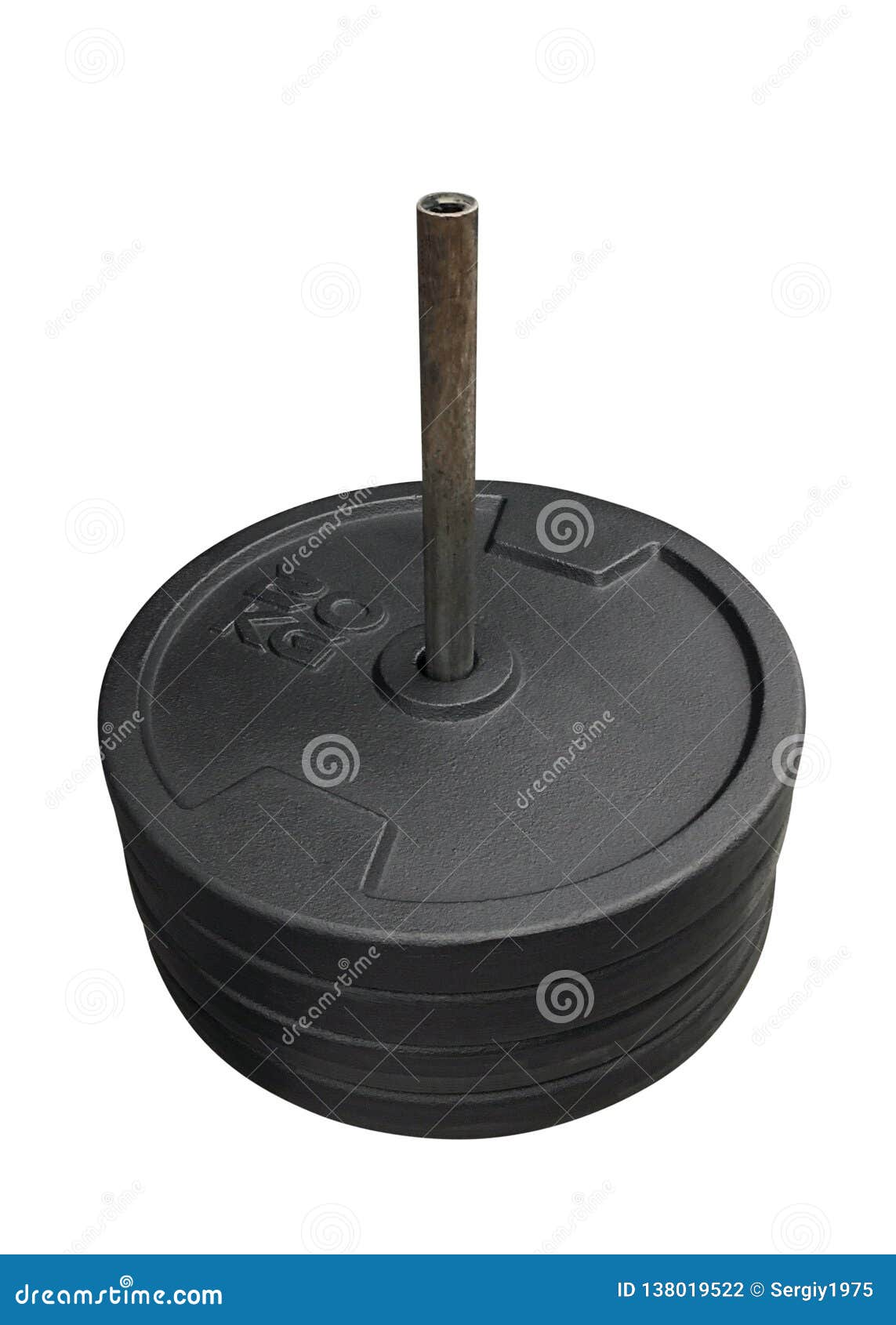 Barbell Wheels Isolated on White Background Stock Photo - Image of ...