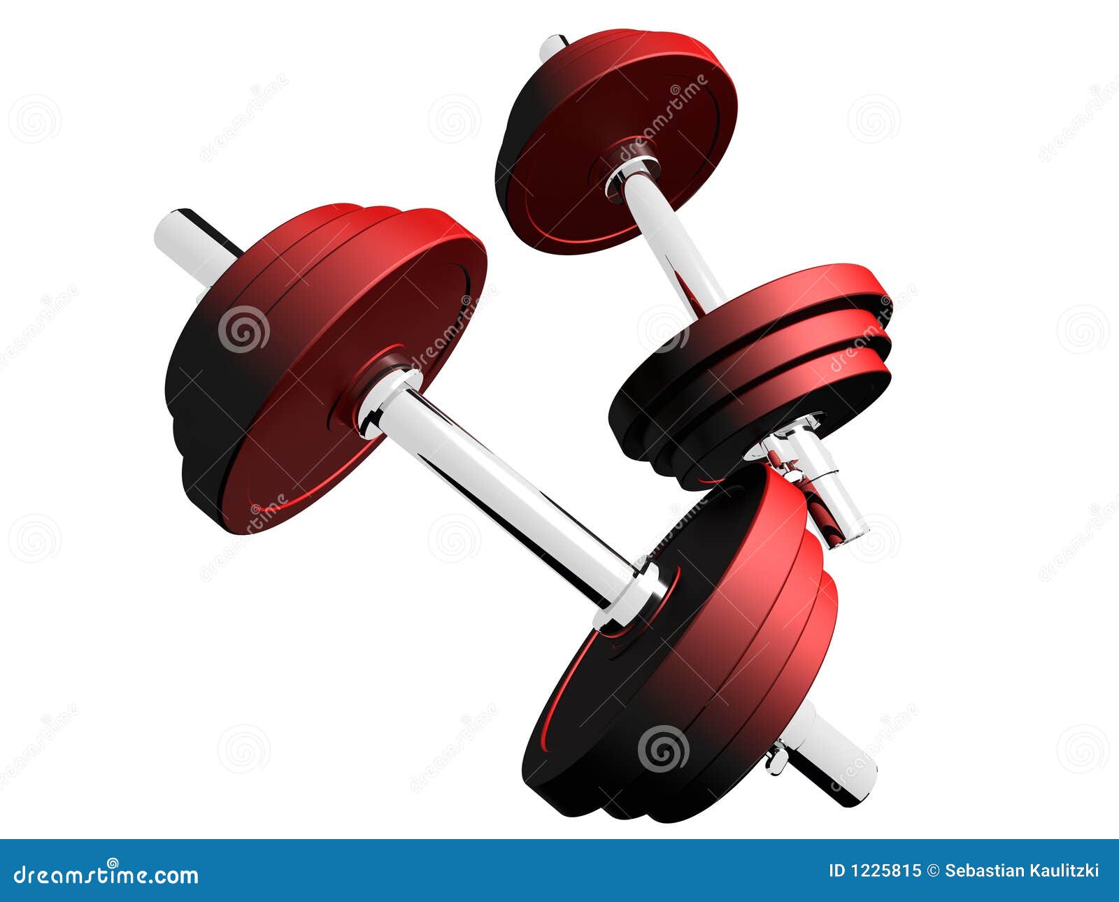 Barbells stock illustration. Illustration of health, building - 1225815