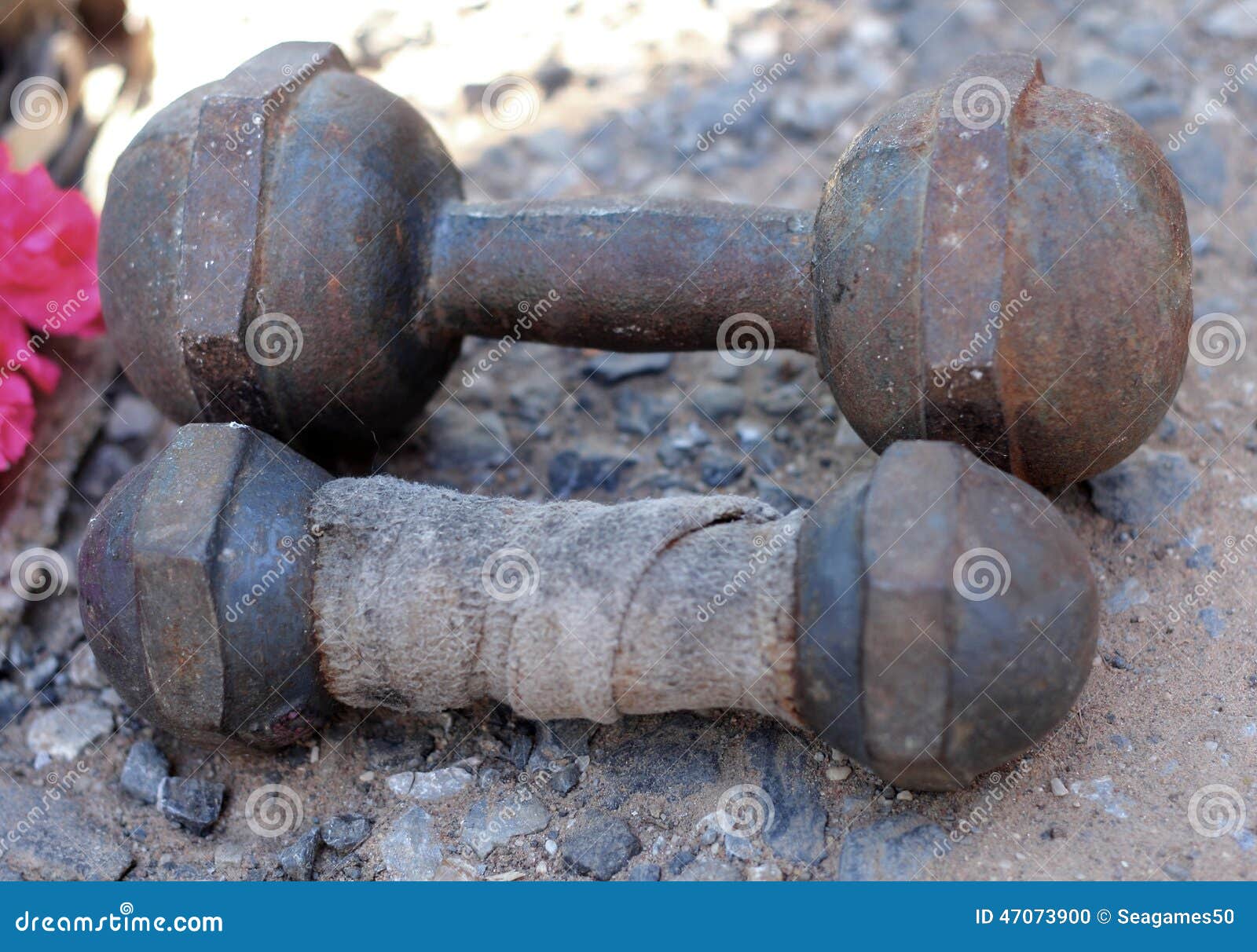 Barbells old weights stock photo. Image of health, equipment - 47073900
