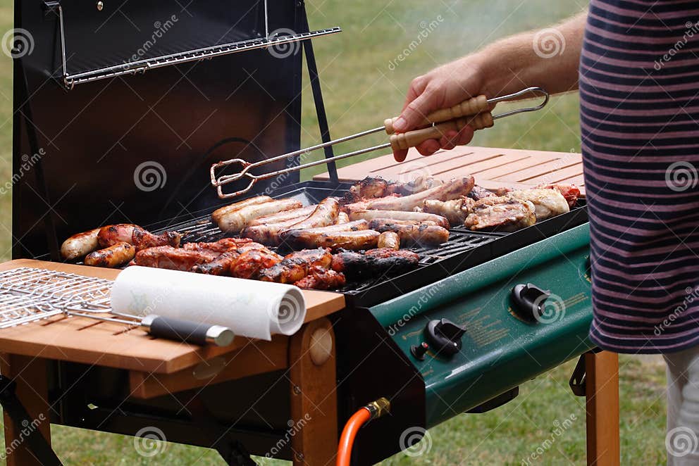 Barbeque stock image. Image of outside, burger, beef, barbeque - 1055587