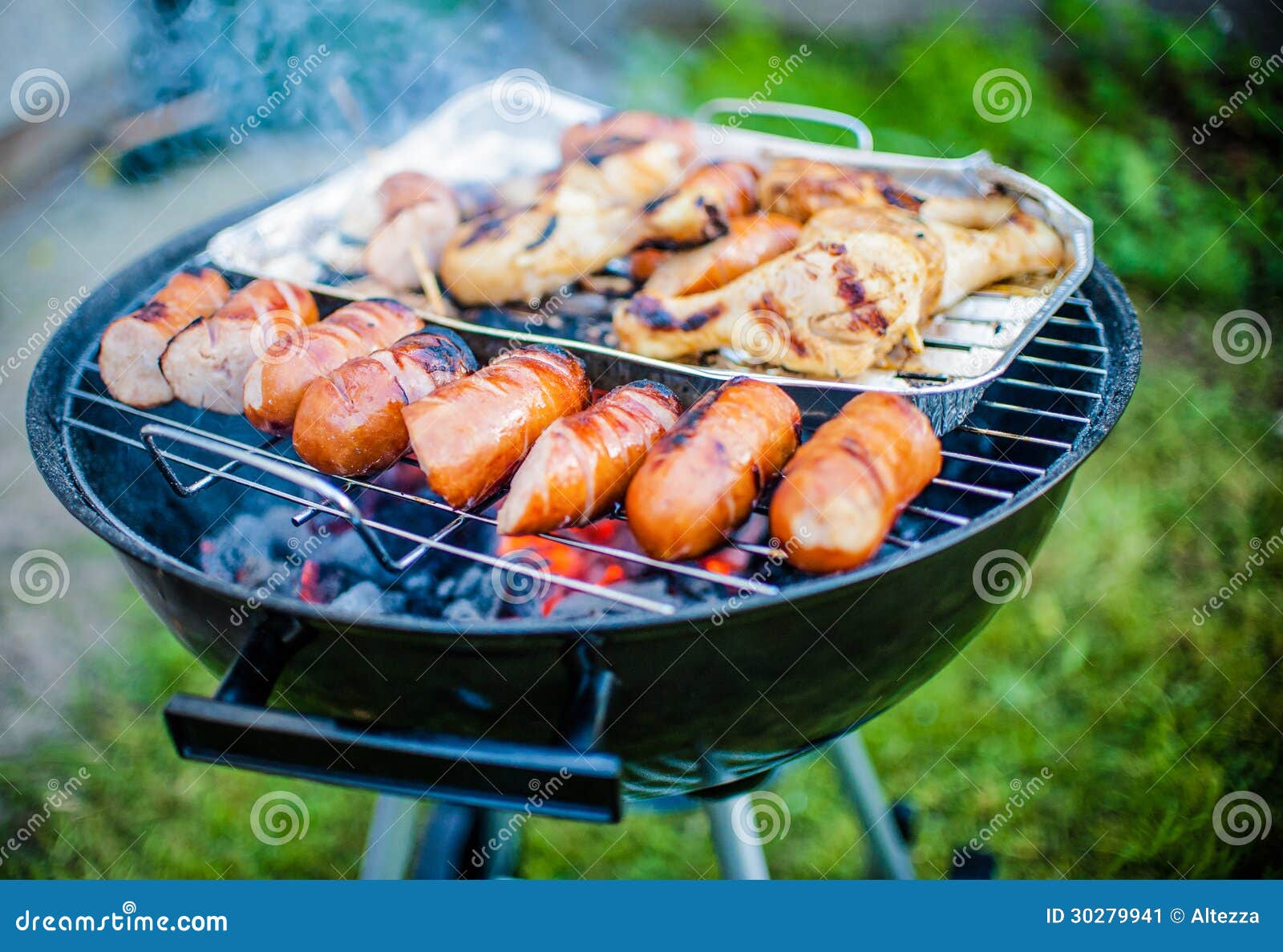 Barbeque stock image. Image of smoked, drumstick, preparing - 30279941