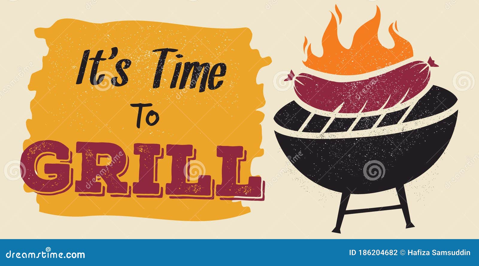 Barbeque Banner. Vector Illustration Decorative Design Stock Vector ...