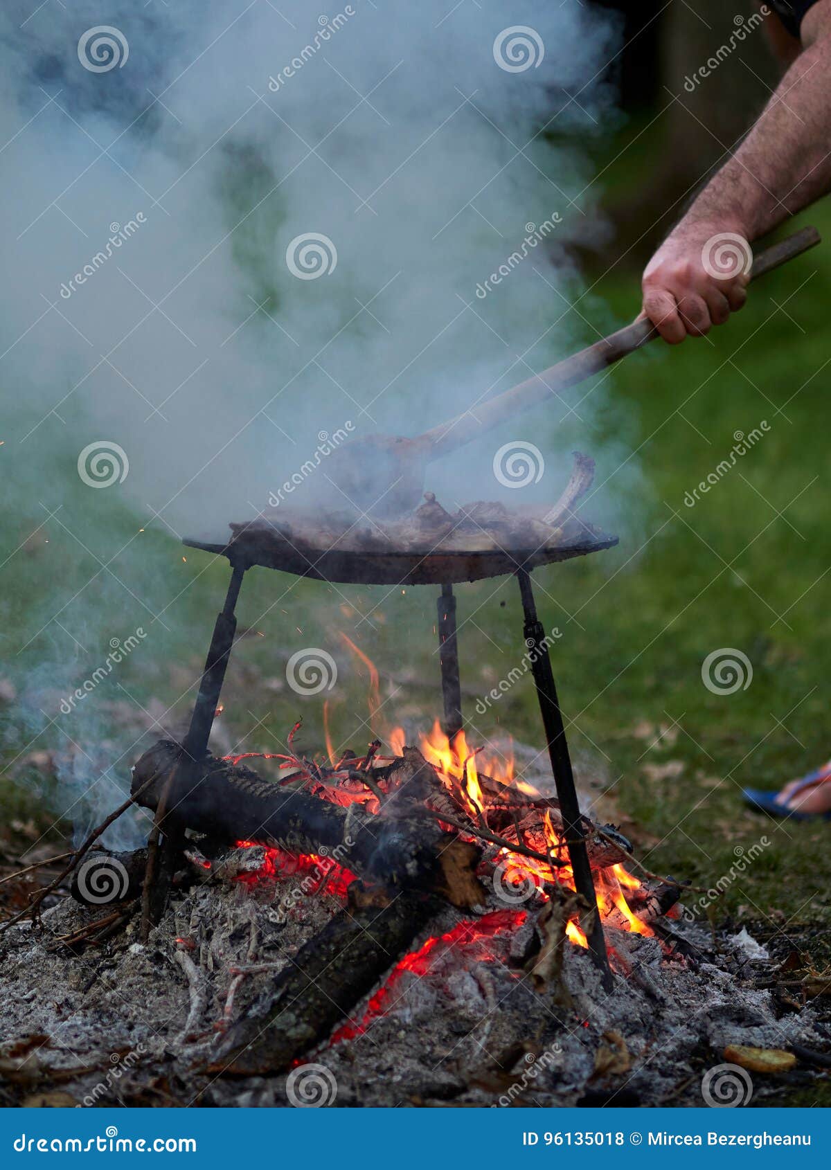 Barbeque stock photo. Image of fire, outdoor, barbecue - 96135018
