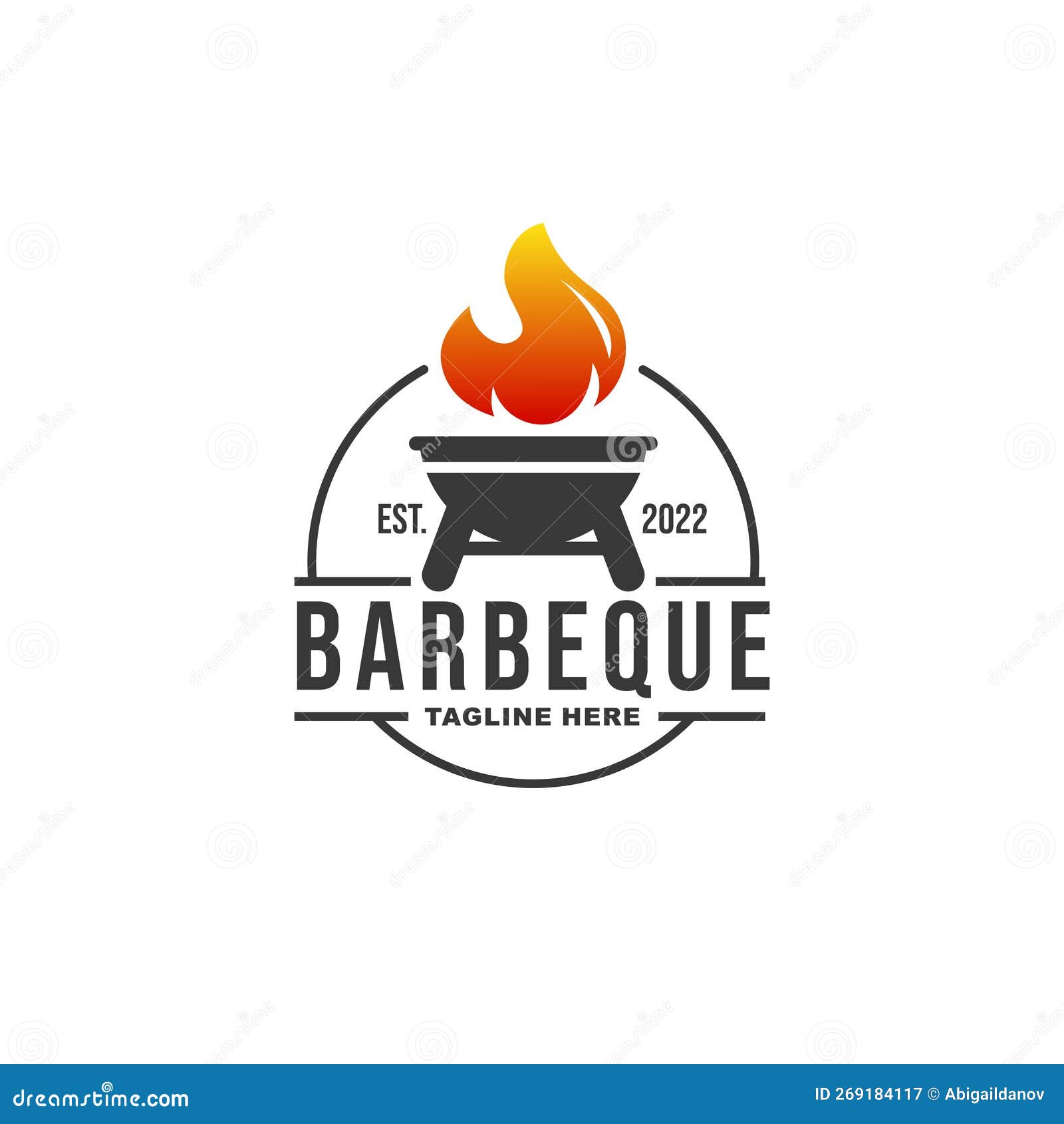 Barbecue logo design stock vector. Illustration of fresh - 269184117