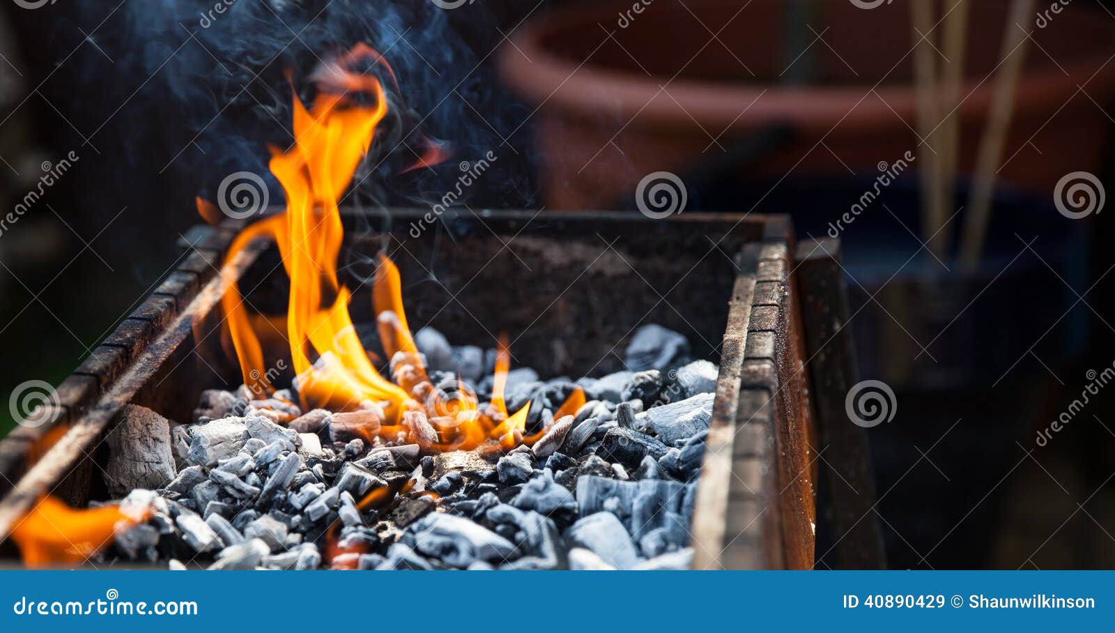Barbeque stock image. Image of combustion, fire, barbequing - 40890429