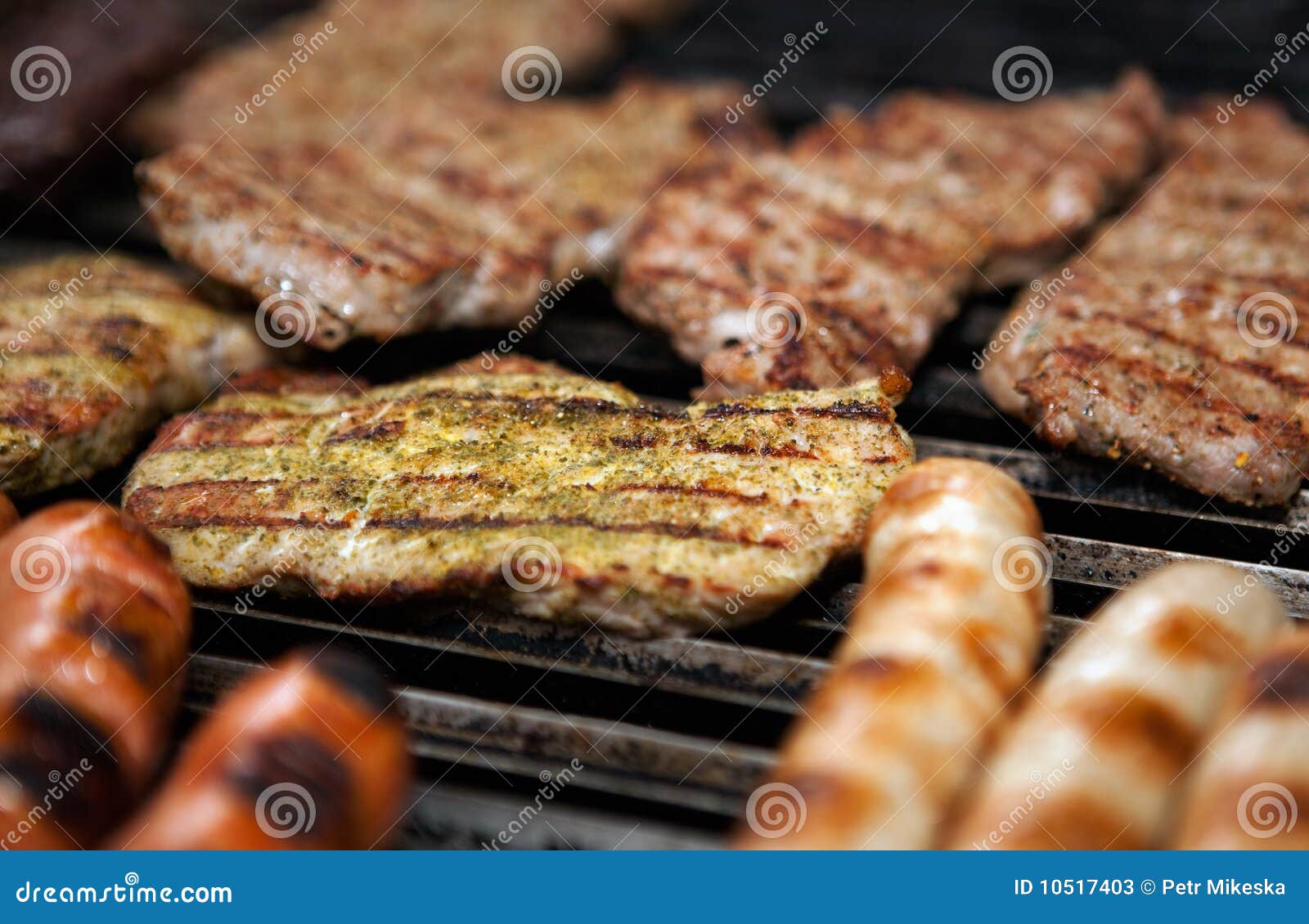 Barbeque - cooking of meat stock image. Image of prepare - 10517403