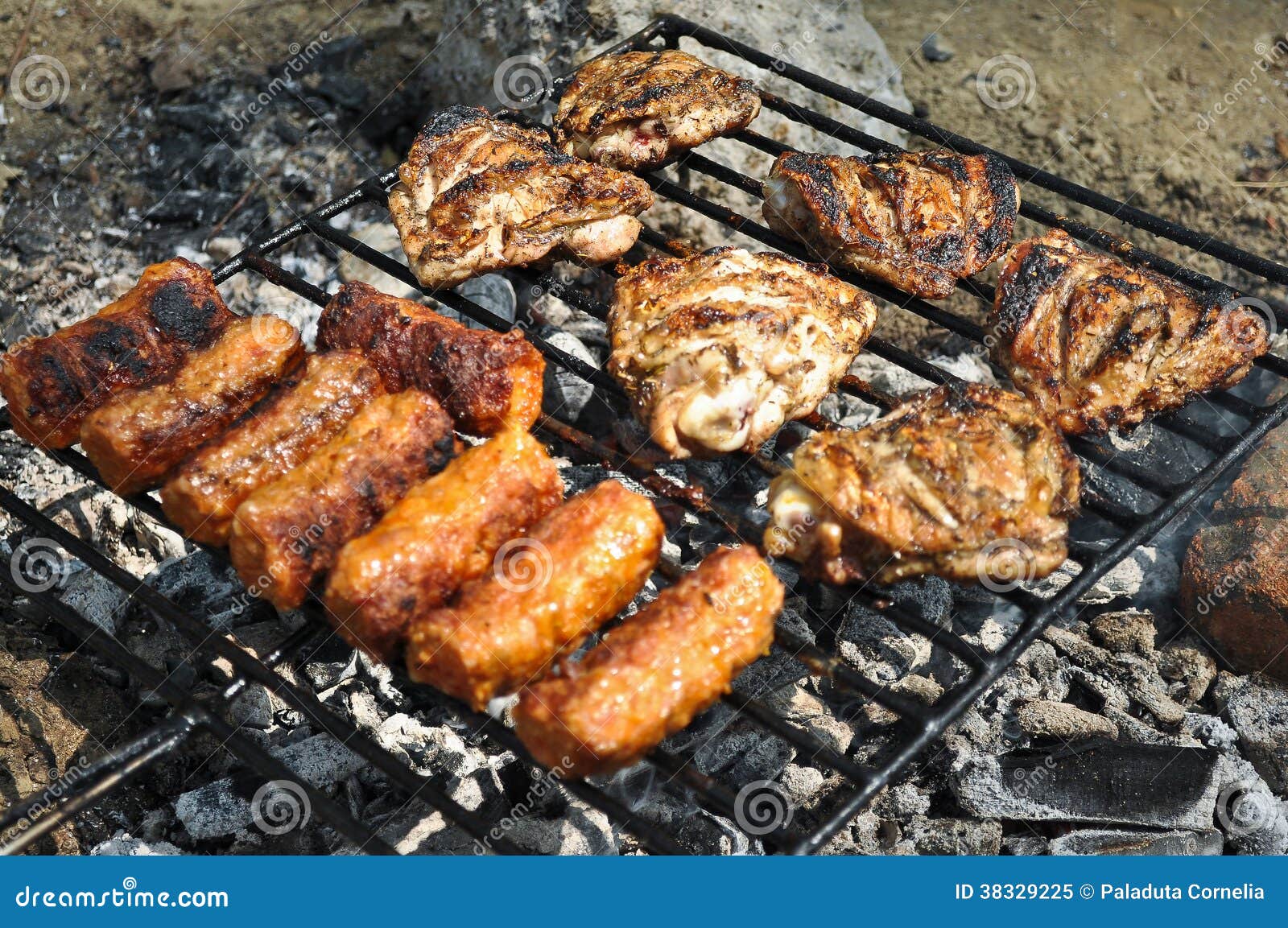 Barbeque stock image. Image of fire, grilling, cevap - 38329225