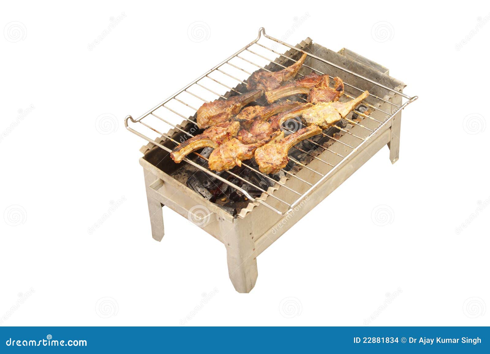 Barbeque of mutton chops stock photo. Image of meat, oven - 22881834