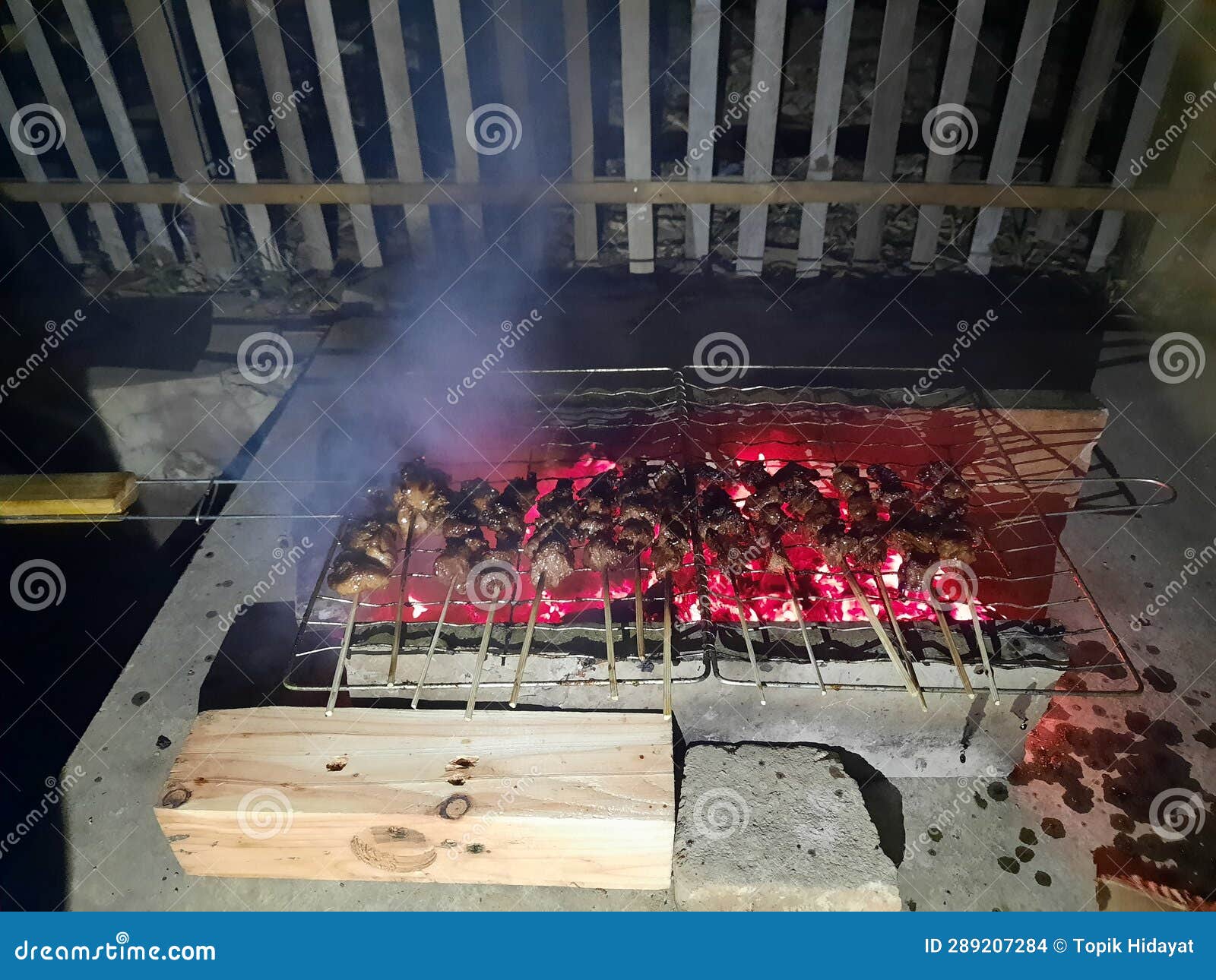Barbeque sate stock photo. Image of java, sate, asmrbbq - 289207284