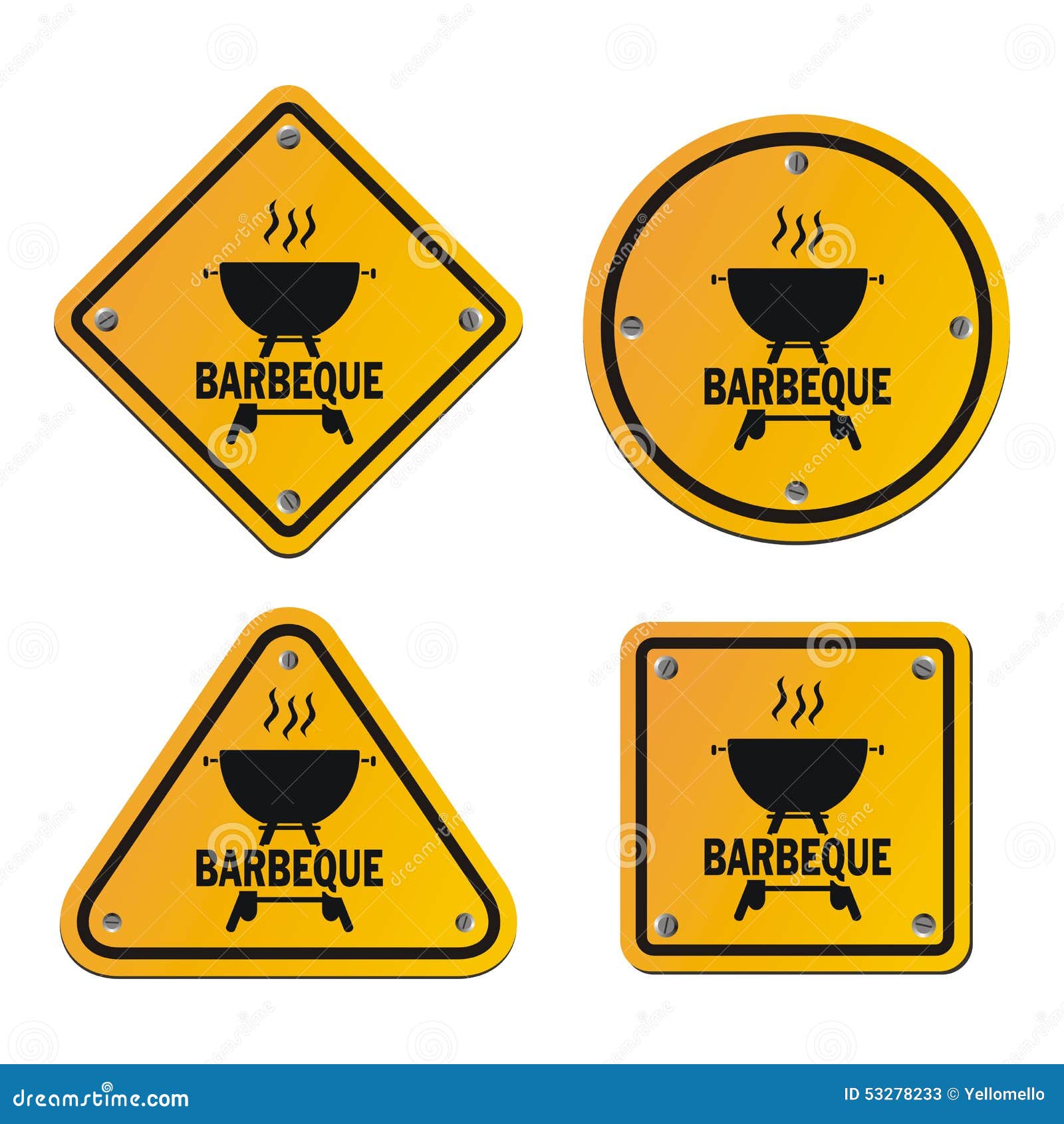 Barbeque signs stock illustration. Illustration of icon - 53278233