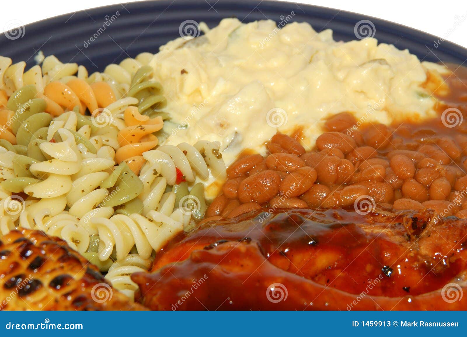 Barbeque spare rib dinner stock image. Image of cooked - 1459913