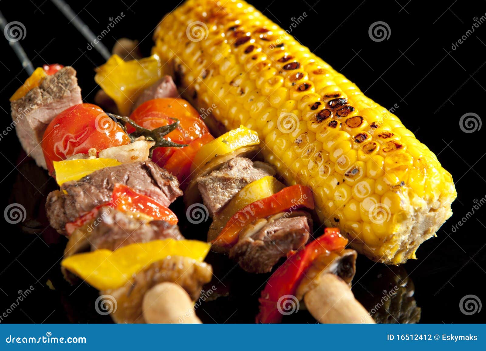 Barbeque sticks stock photo. Image of capsicum, vegetables - 16512412